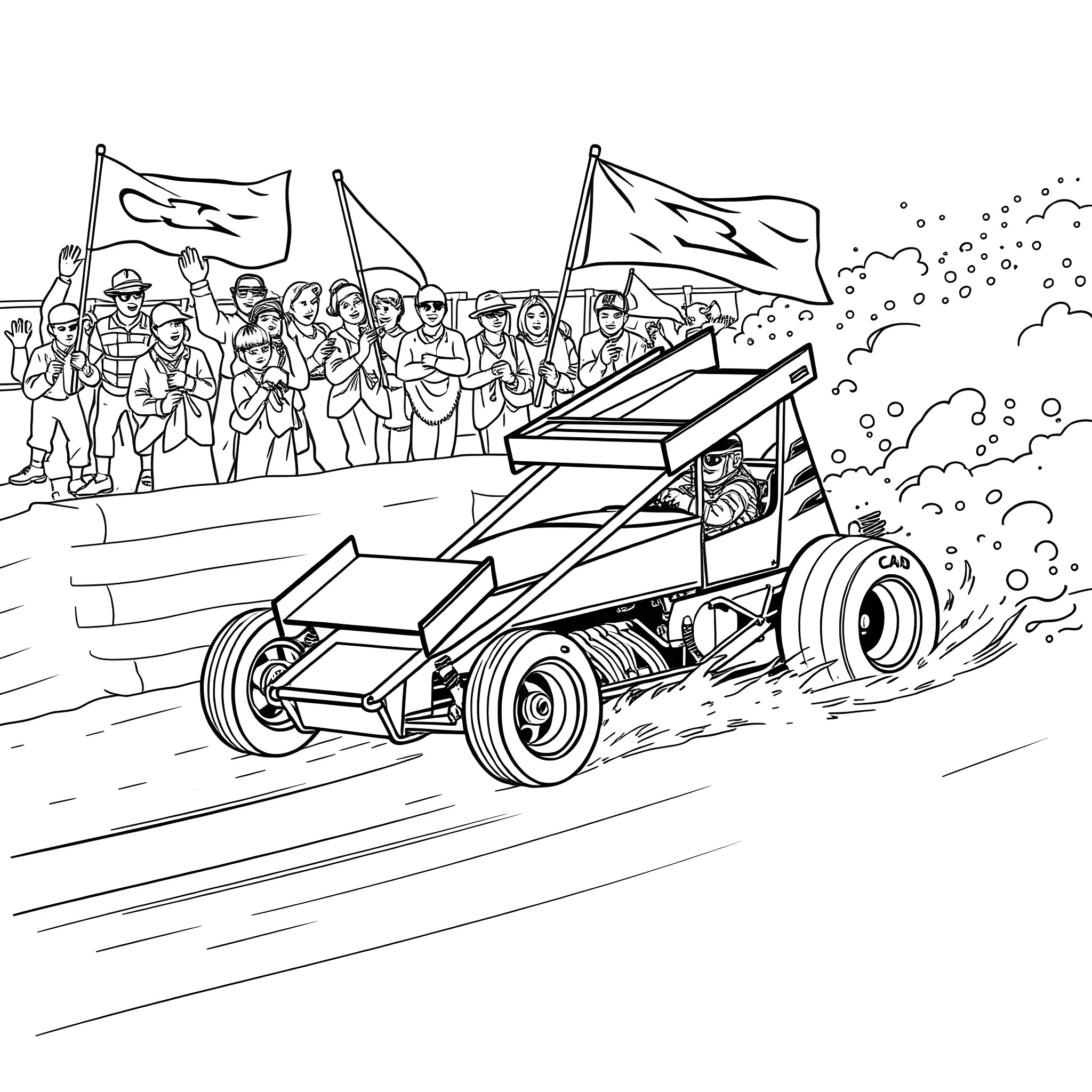 Best Sprint Car Coloring Pages (Free Printable PDF)