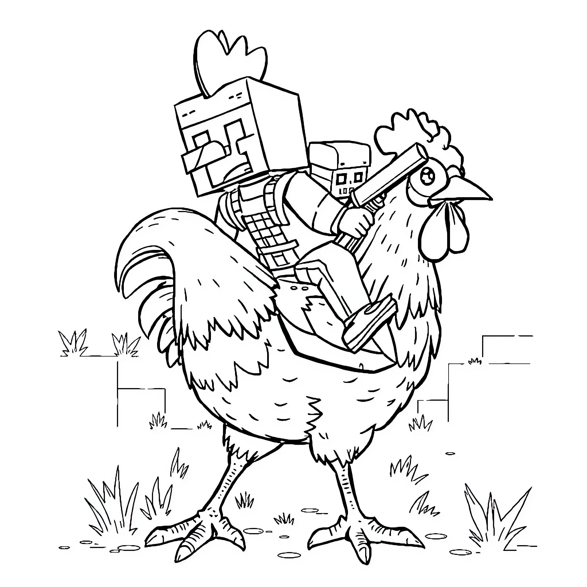 Best Chicken Jockey Coloring Pages (Free Printable PDF)
