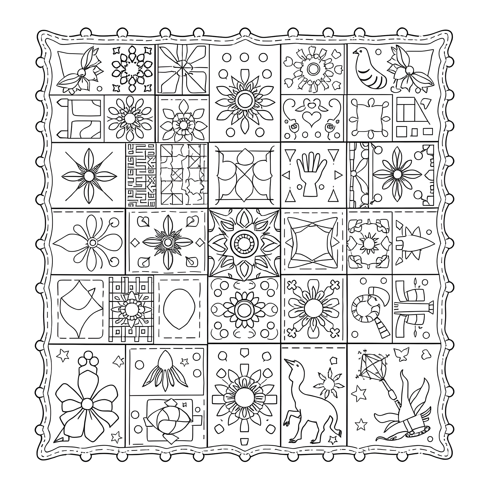 120 Best Patchwork Coloring Pages (Free Printable PDFs)