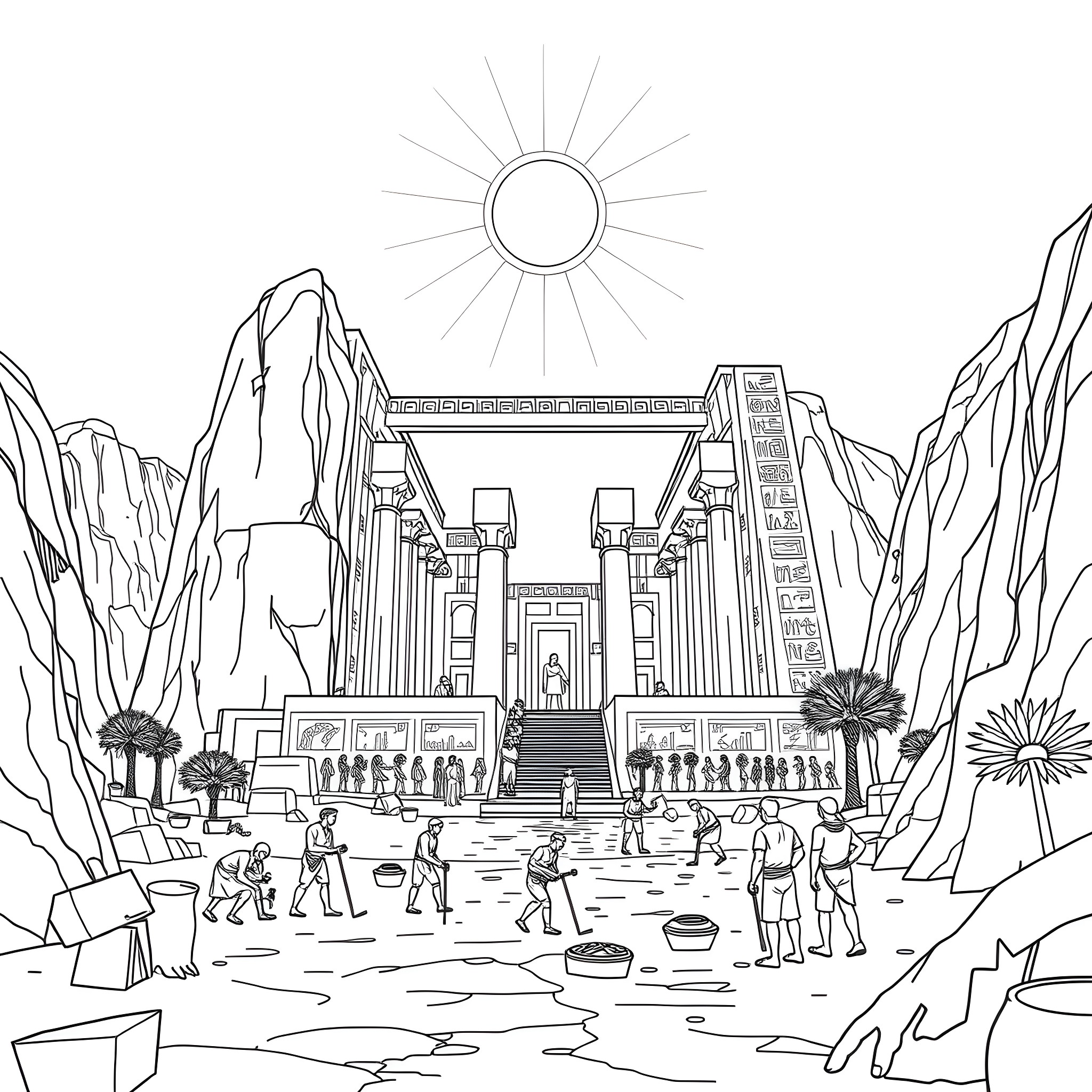 Best Temple Coloring Pages (Free Printable PDF)