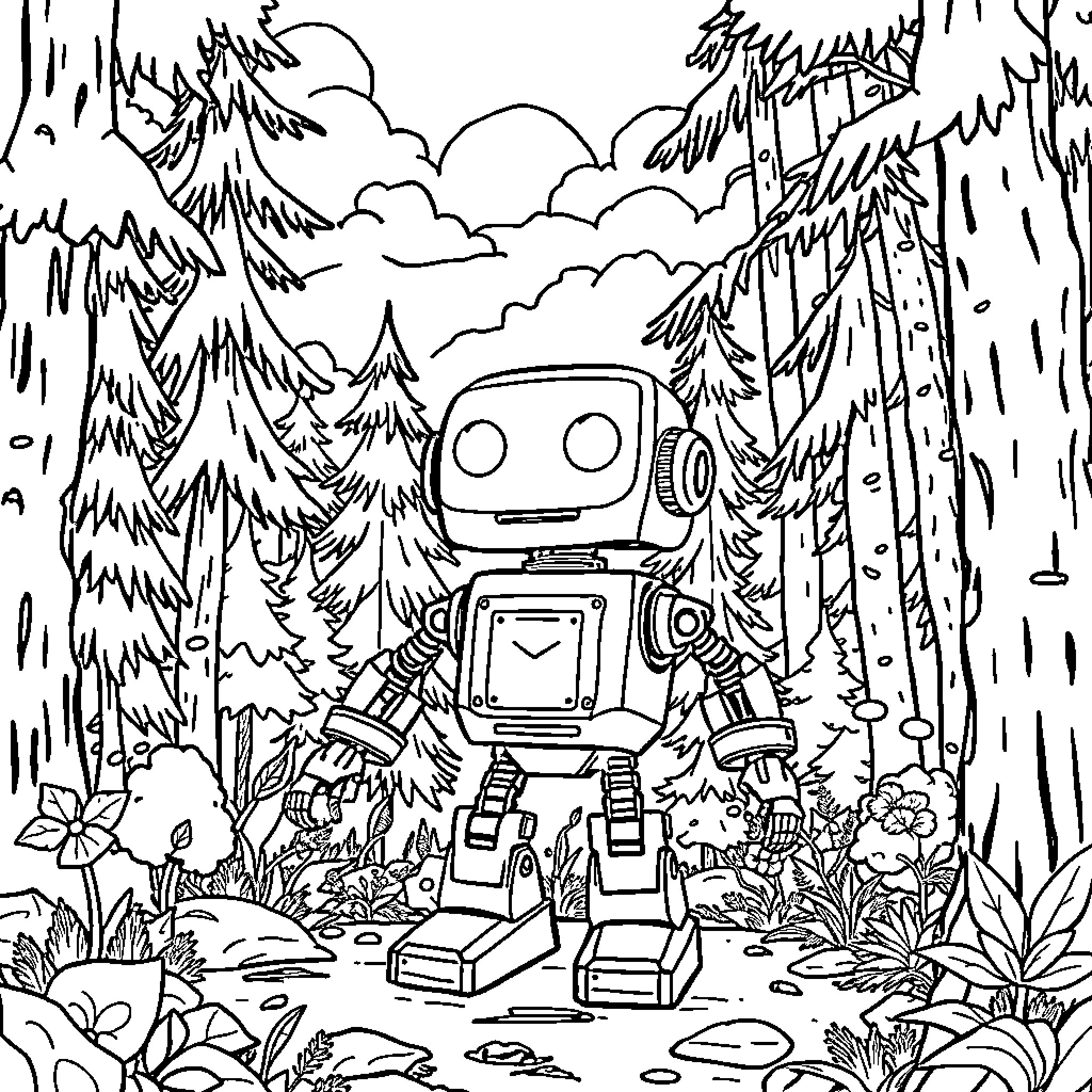 Best Wild Robot Coloring Pages (Free Printable PDF)