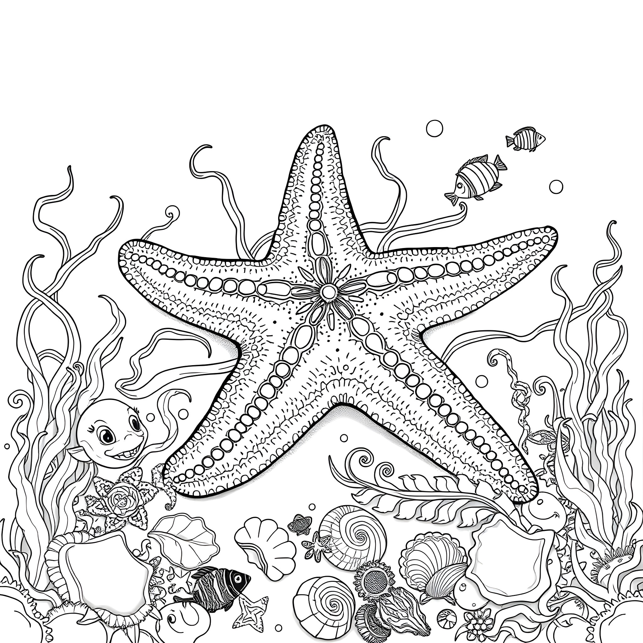 88 Best Starfish Coloring Pages (Free Printable PDFs)
