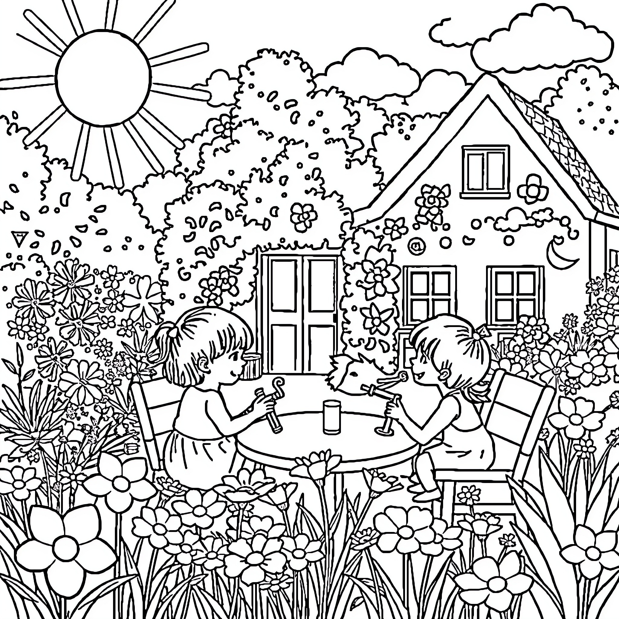 Best Outside Coloring Pages (Free Printable PDF)