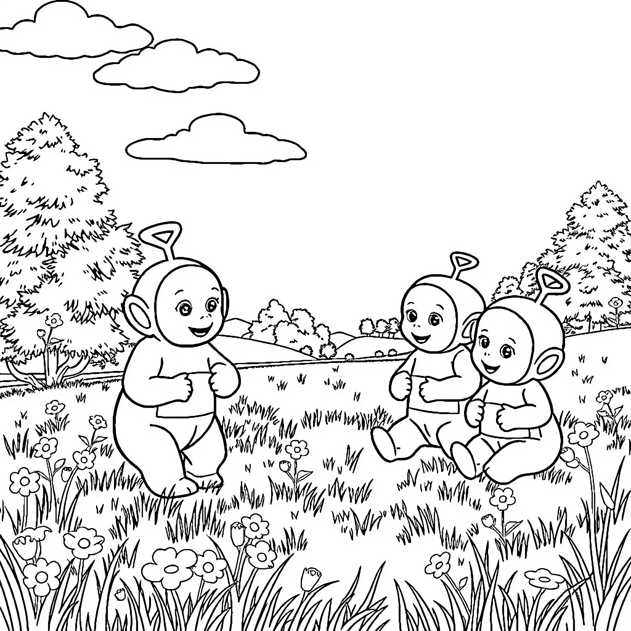 Best Teletubbies Coloring Pages (Free Printable PDF)