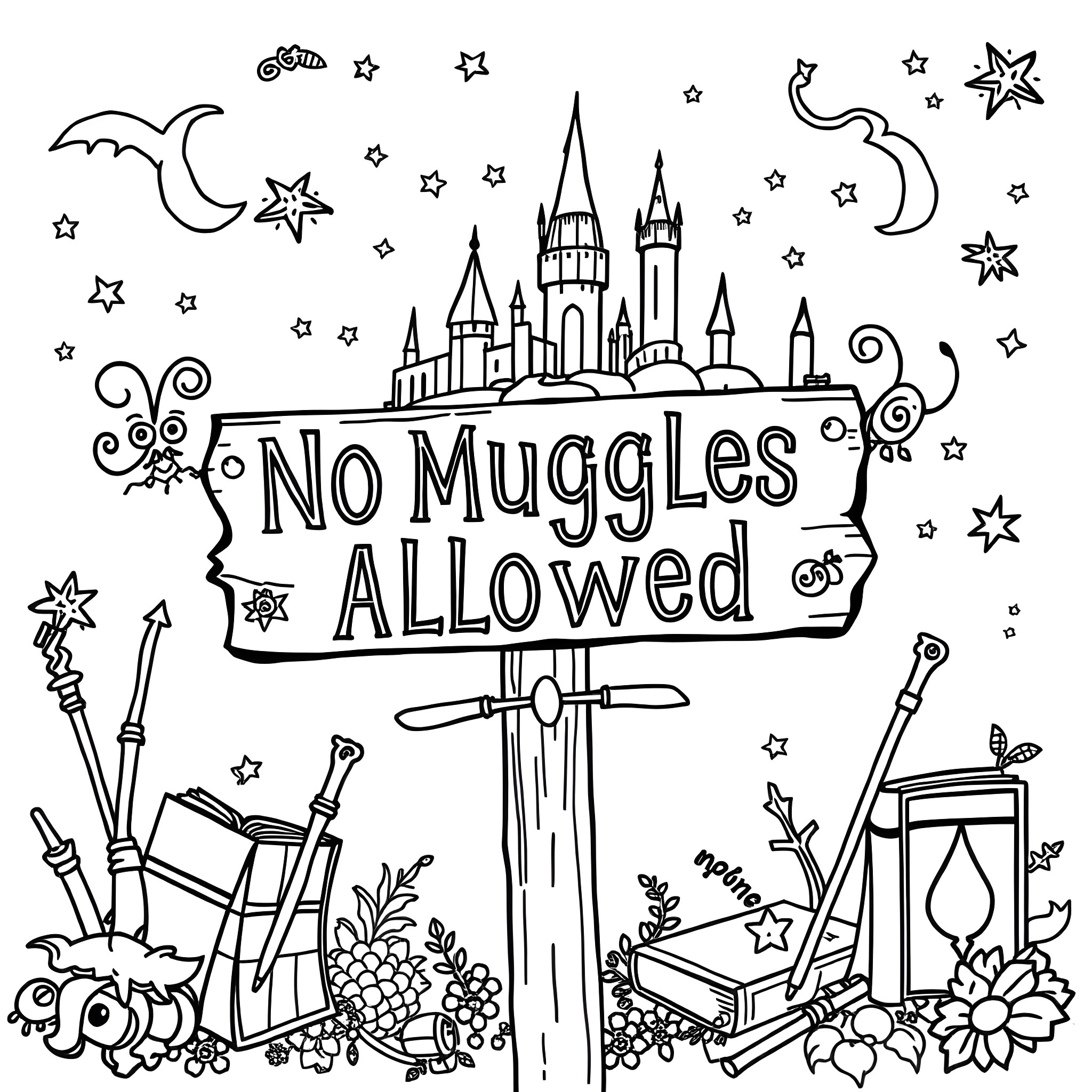 Best Harry Potter Coloring Pages (Free Printable PDF)