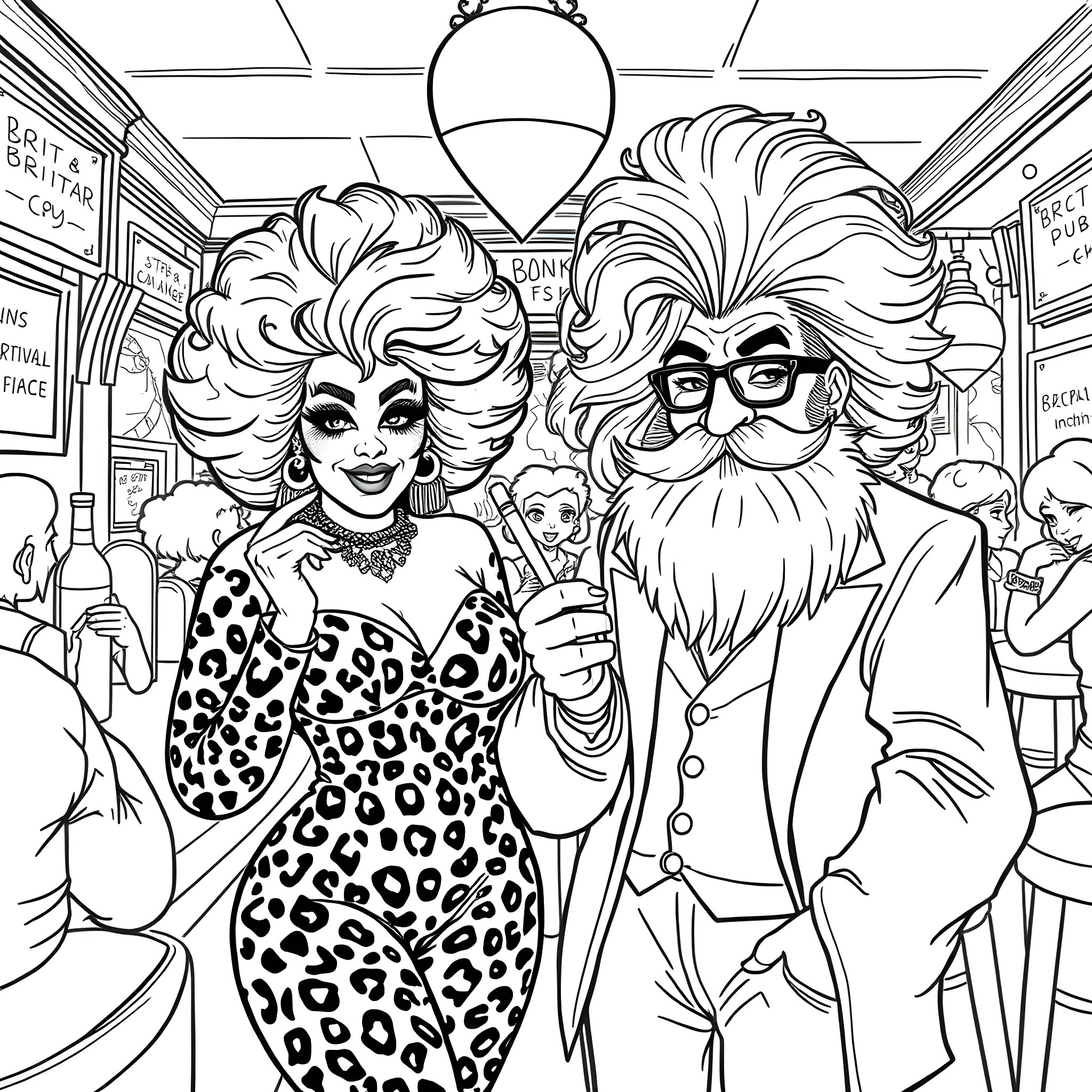 Best Drag Queen Coloring Pages (Free Printable PDF)