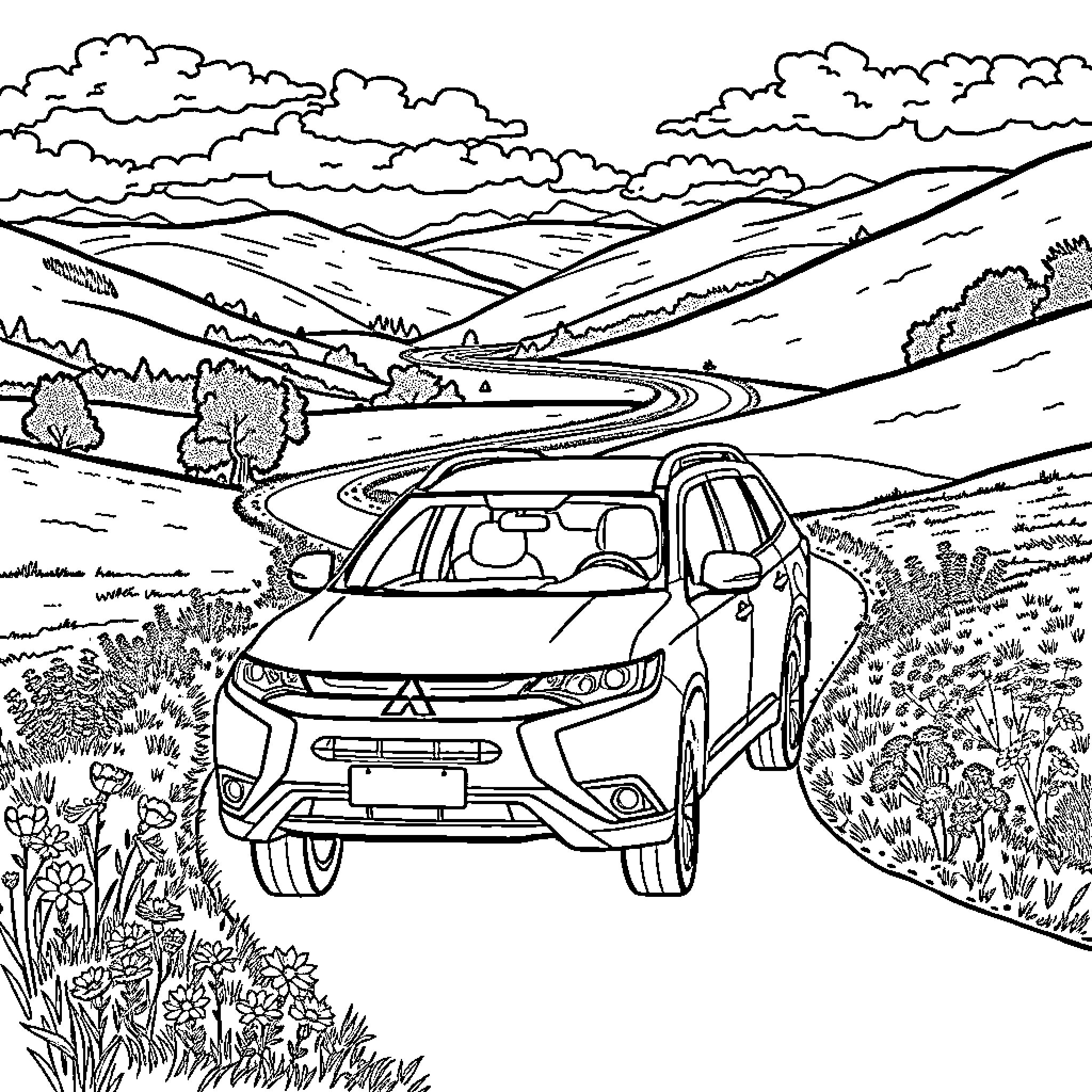 Best Mitsubishi Outlander Coloring Pages (Free Printable PDF)