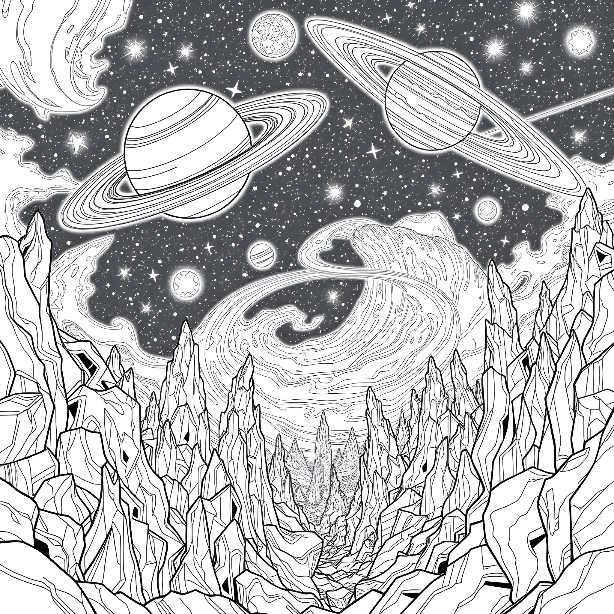 Best Space Coloring Pages (Free Printable PDF)
