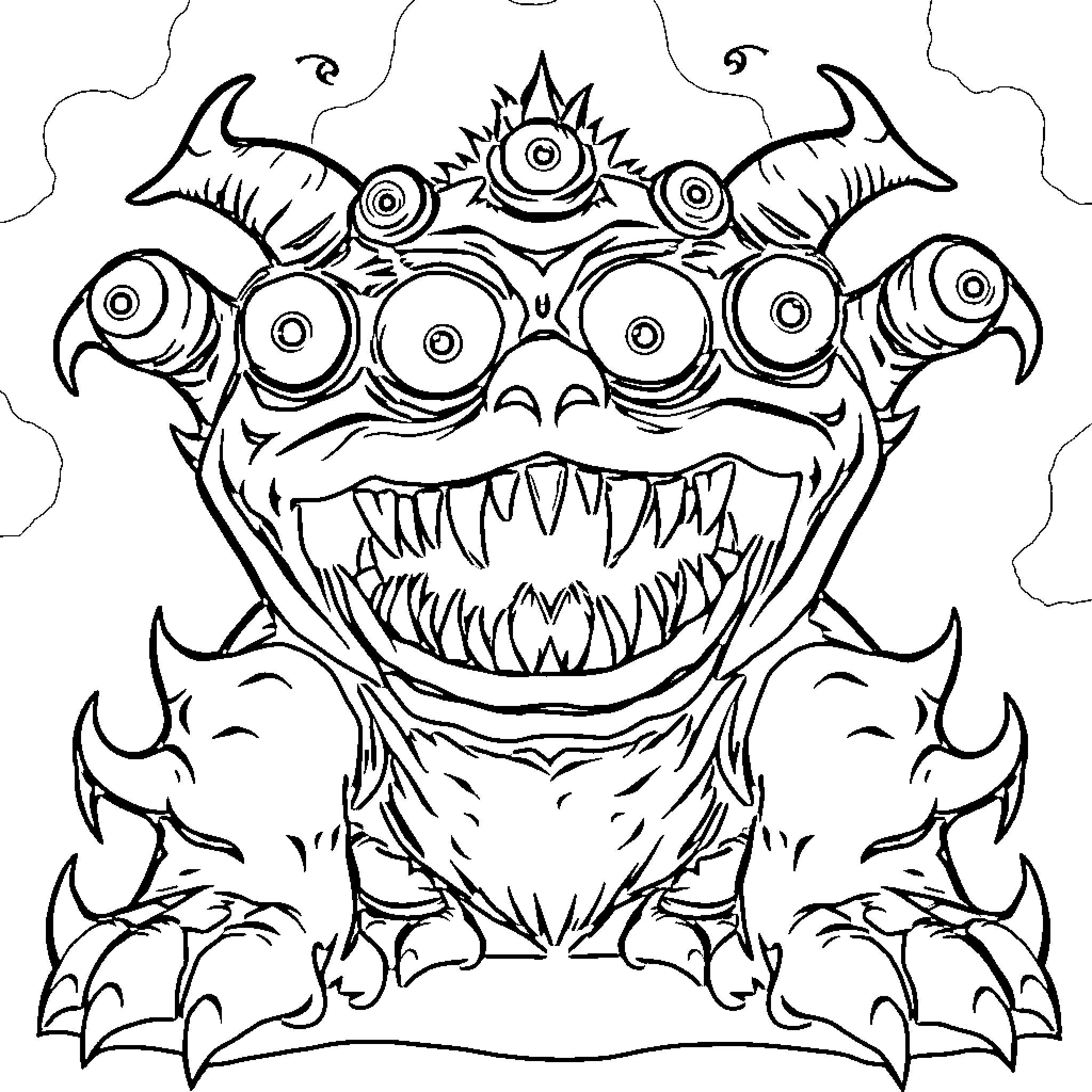 Best Monster Coloring Pages (Free Printable PDF)