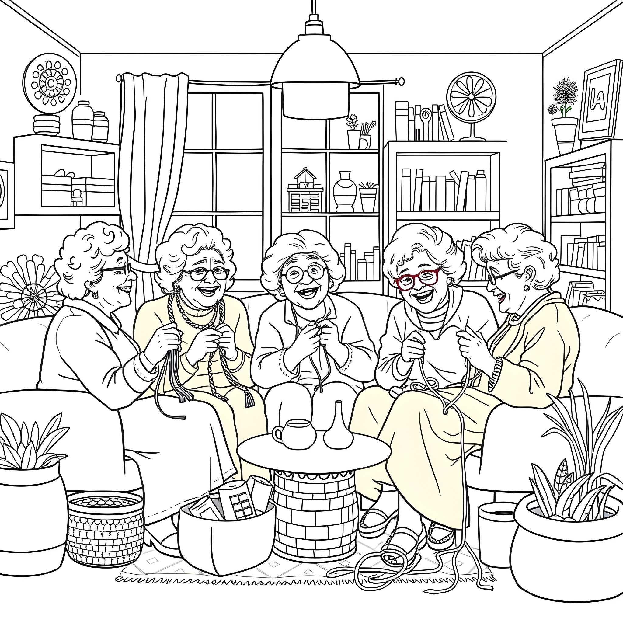 15 Best Old Lady Coloring Pages (Free Printable PDFs)