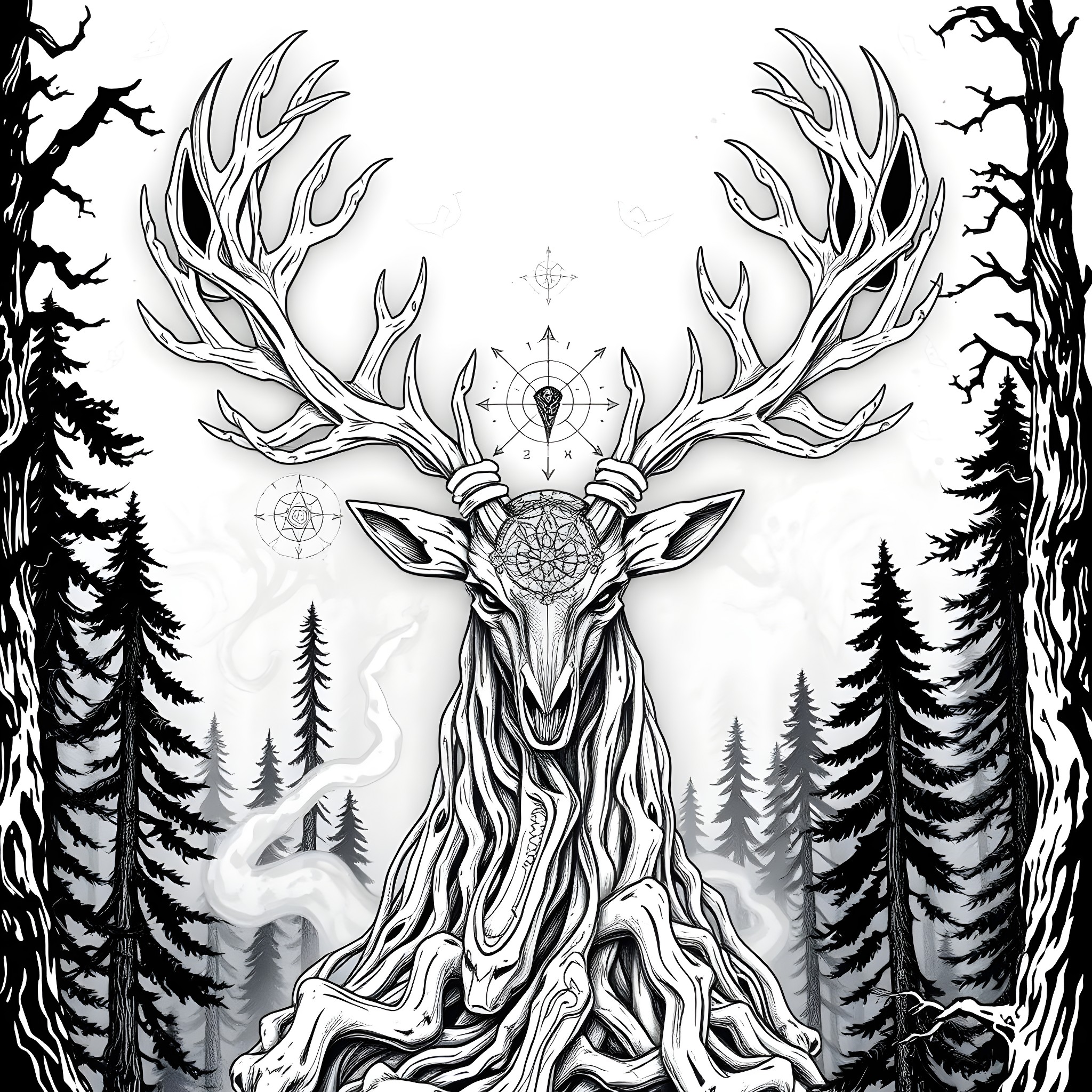 Best Wendigo Coloring Pages (Free Printable PDF)