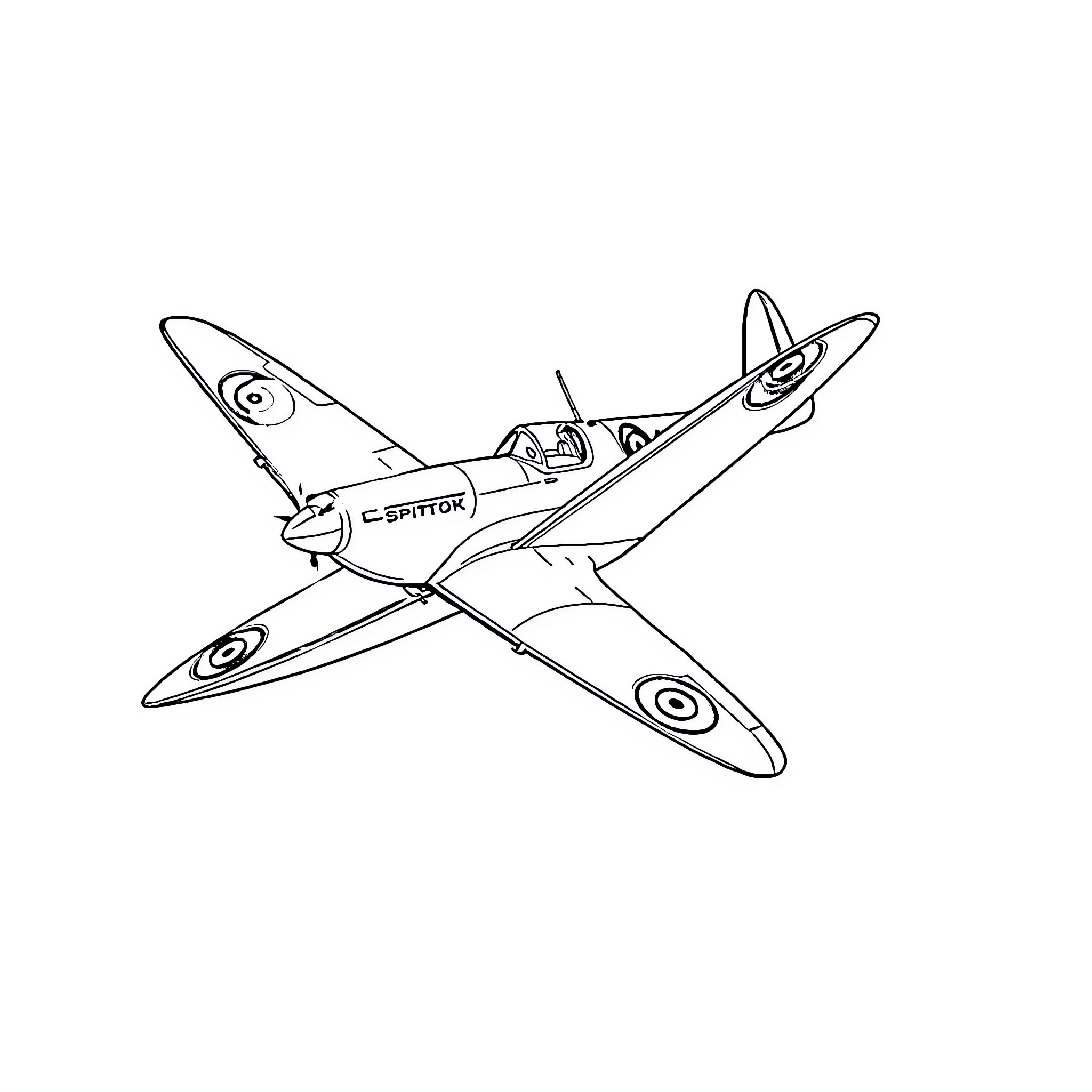 Best Spitfire Coloring Pages (Free Printable PDF)
