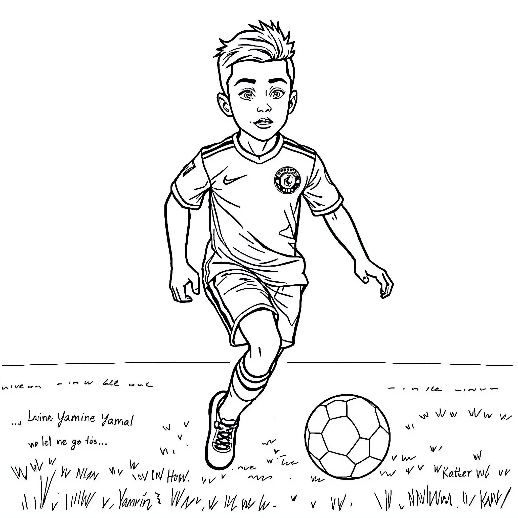 Best Lamine Yamal Coloring Pages (Free Printable PDF)