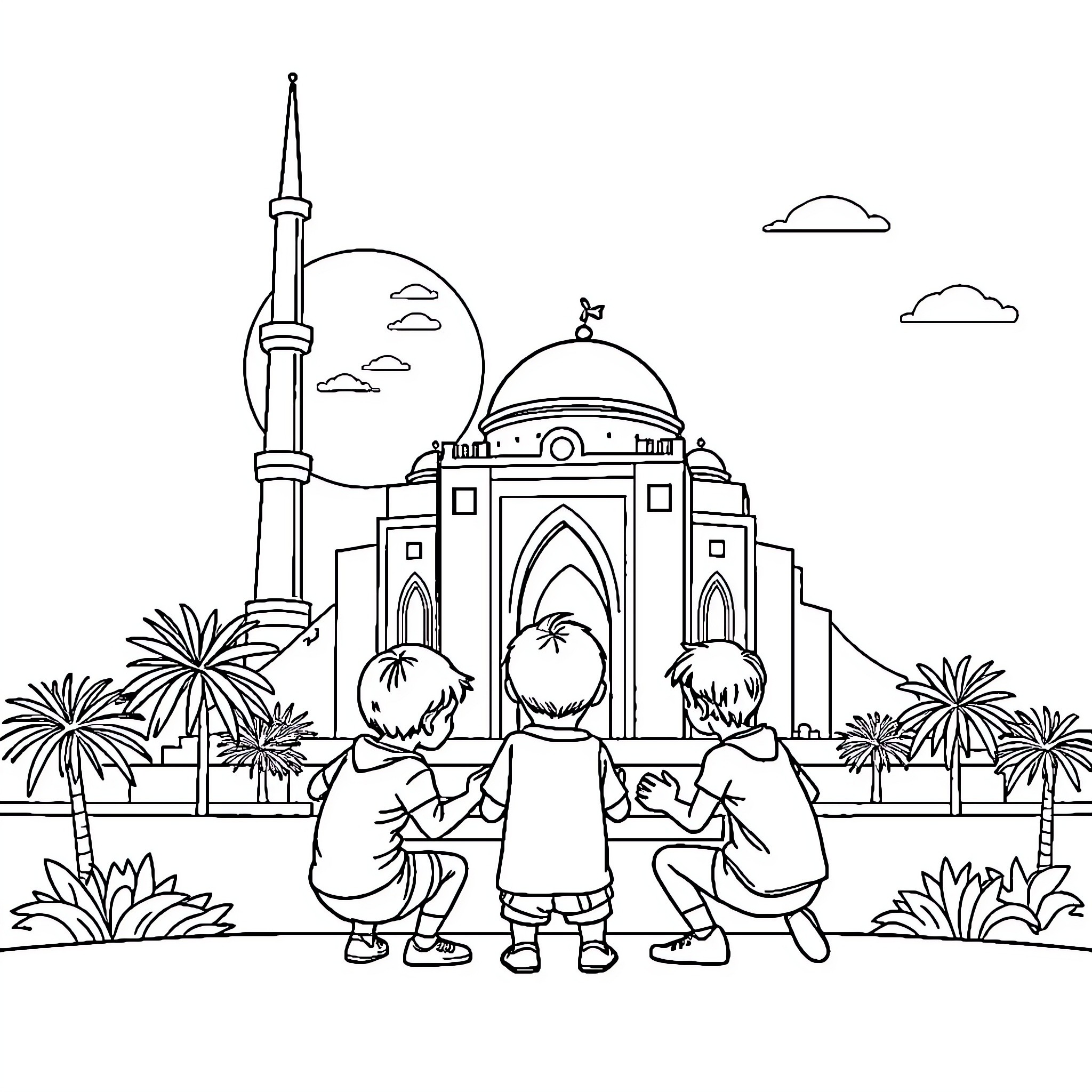 1 Best UAE Landmark Coloring Pages (Free Printable PDFs)