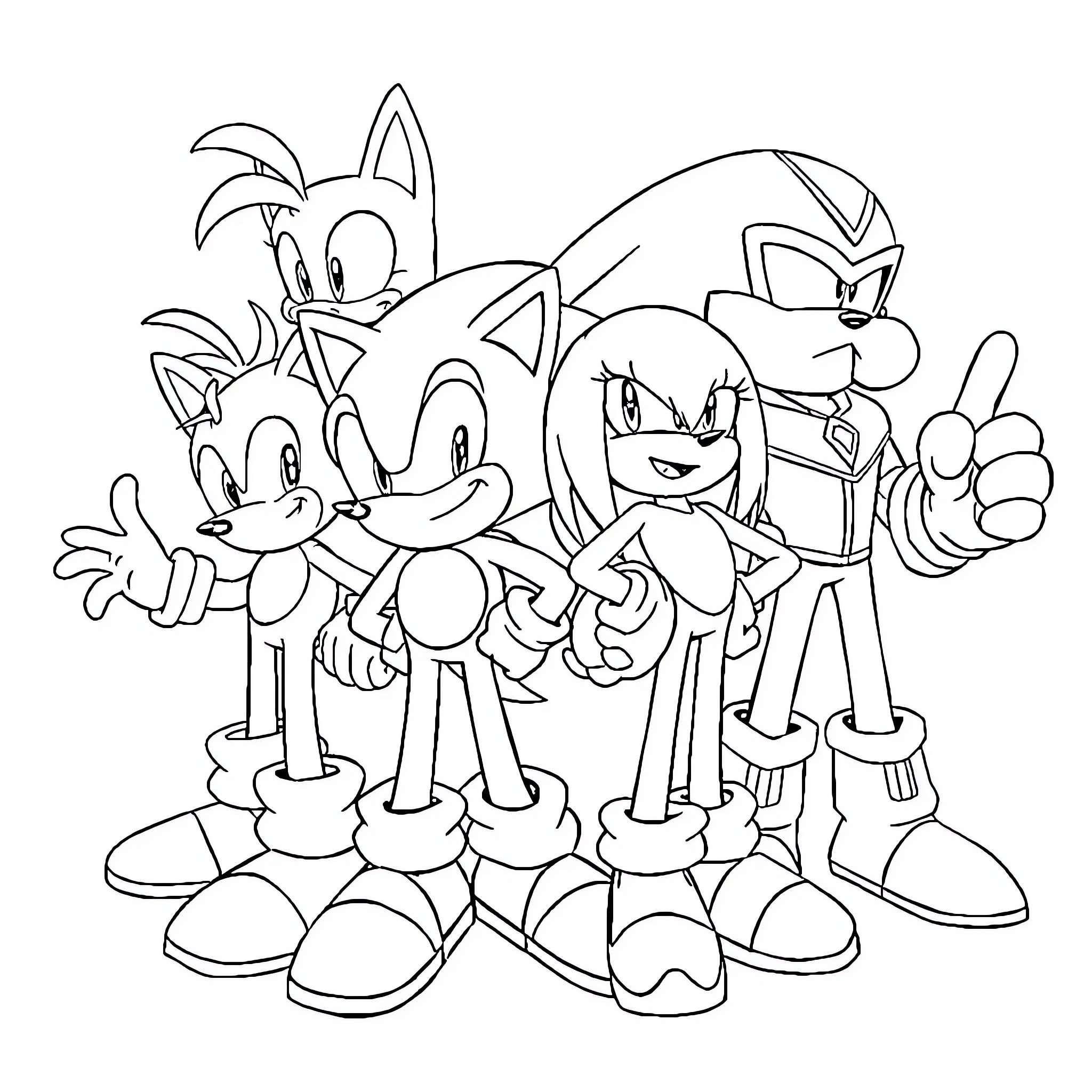 Best Sonic Characters Coloring Pages (Free Printable PDF)