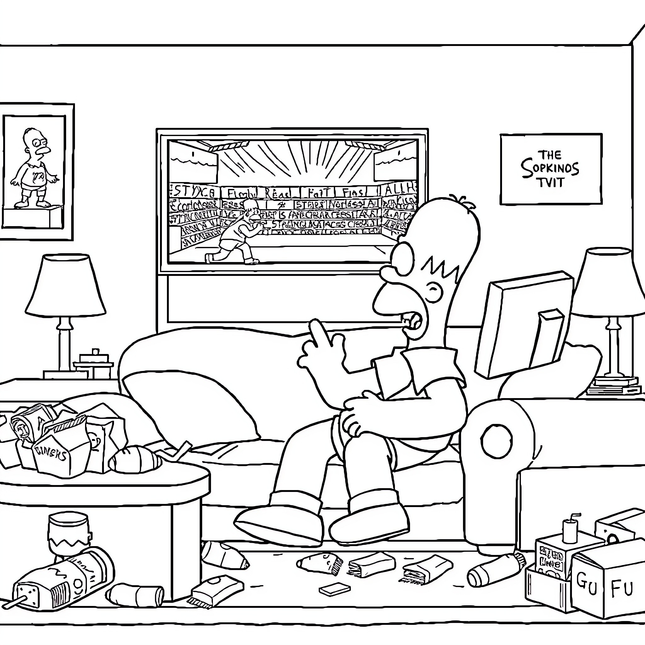 Best Homer Simpson Coloring Pages (Free Printable PDF)