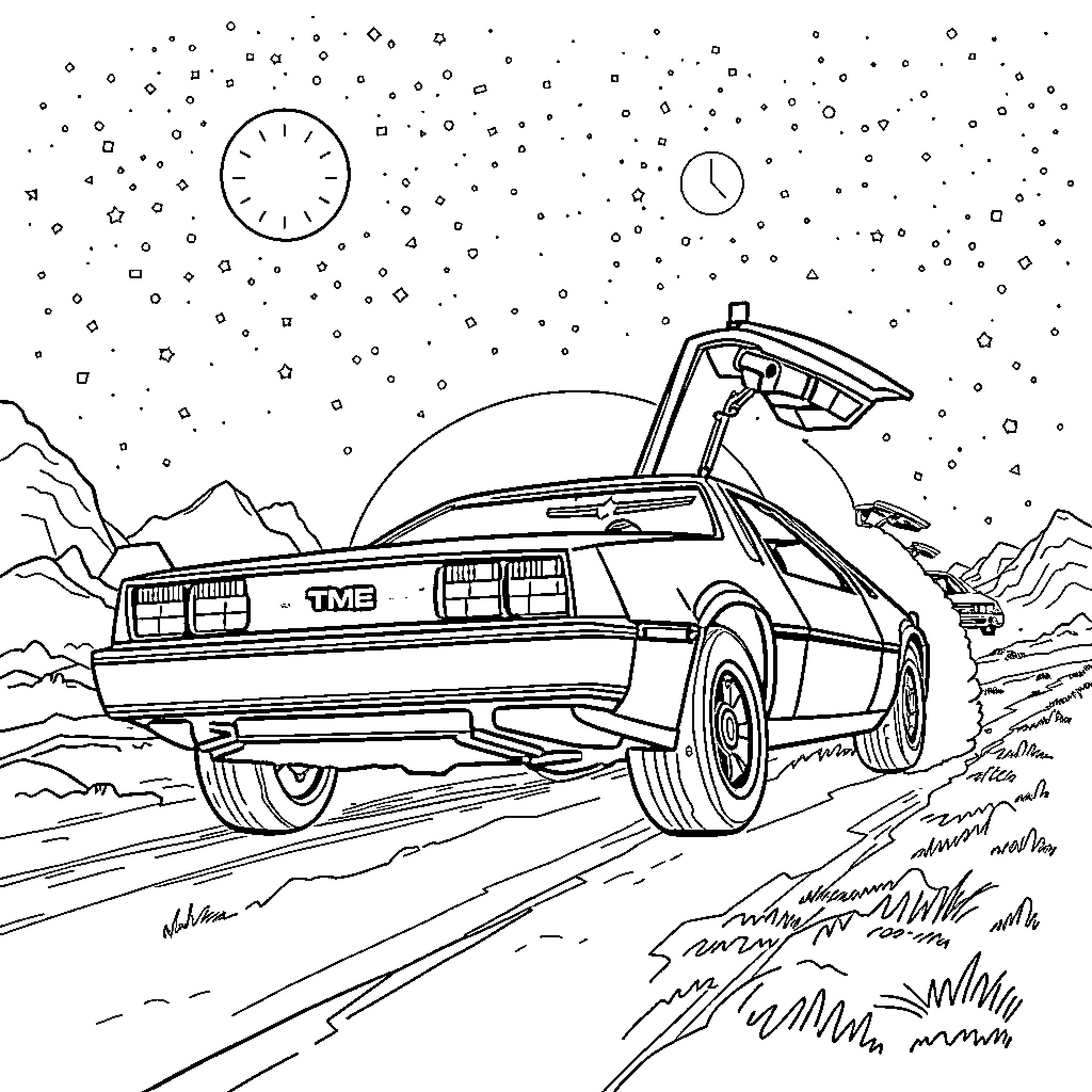 Best Back to the Future Coloring Pages (Free Printable PDF)