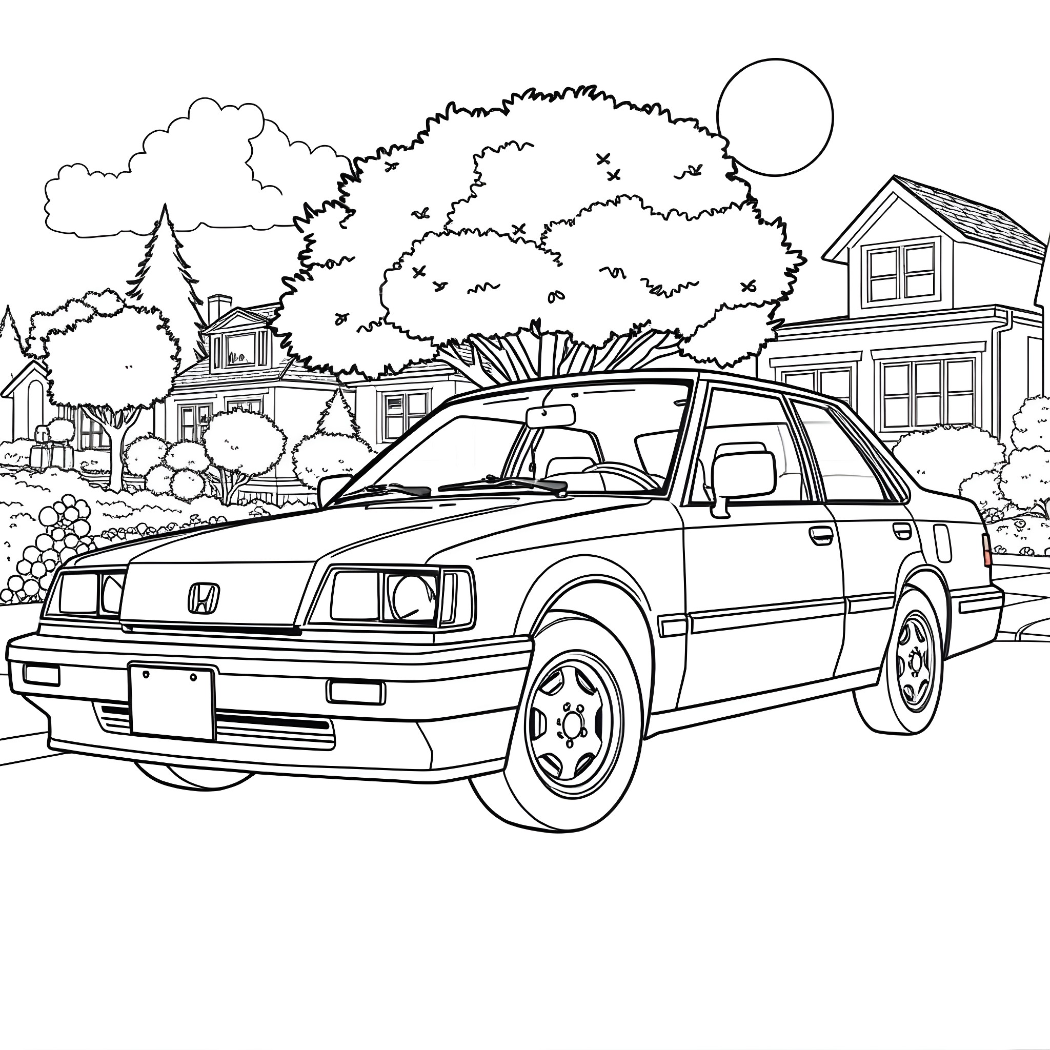 15 Best Honda Civic Coloring Pages (Free Printable PDFs)