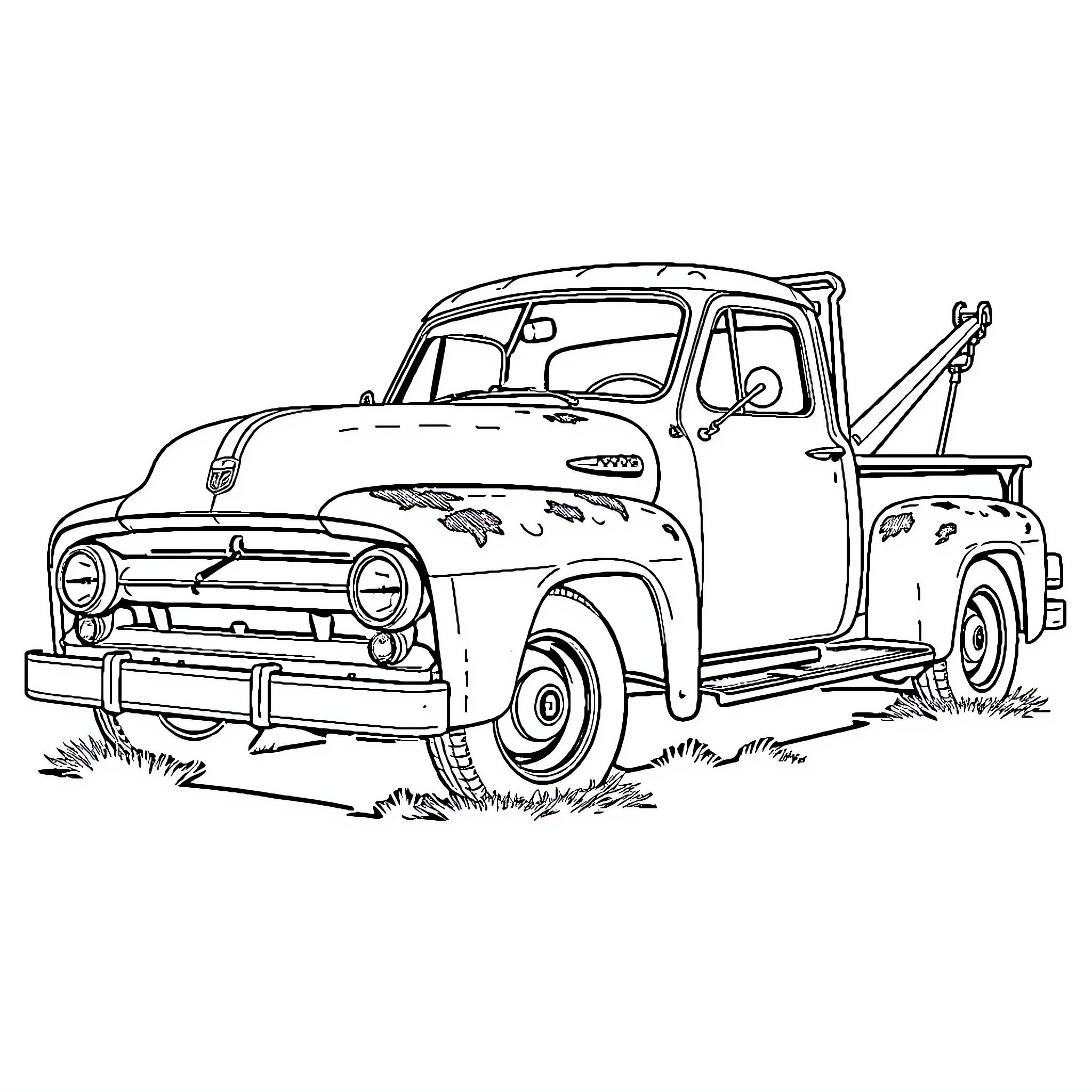 Best Ford F100 Coloring Pages (Free Printable PDF)