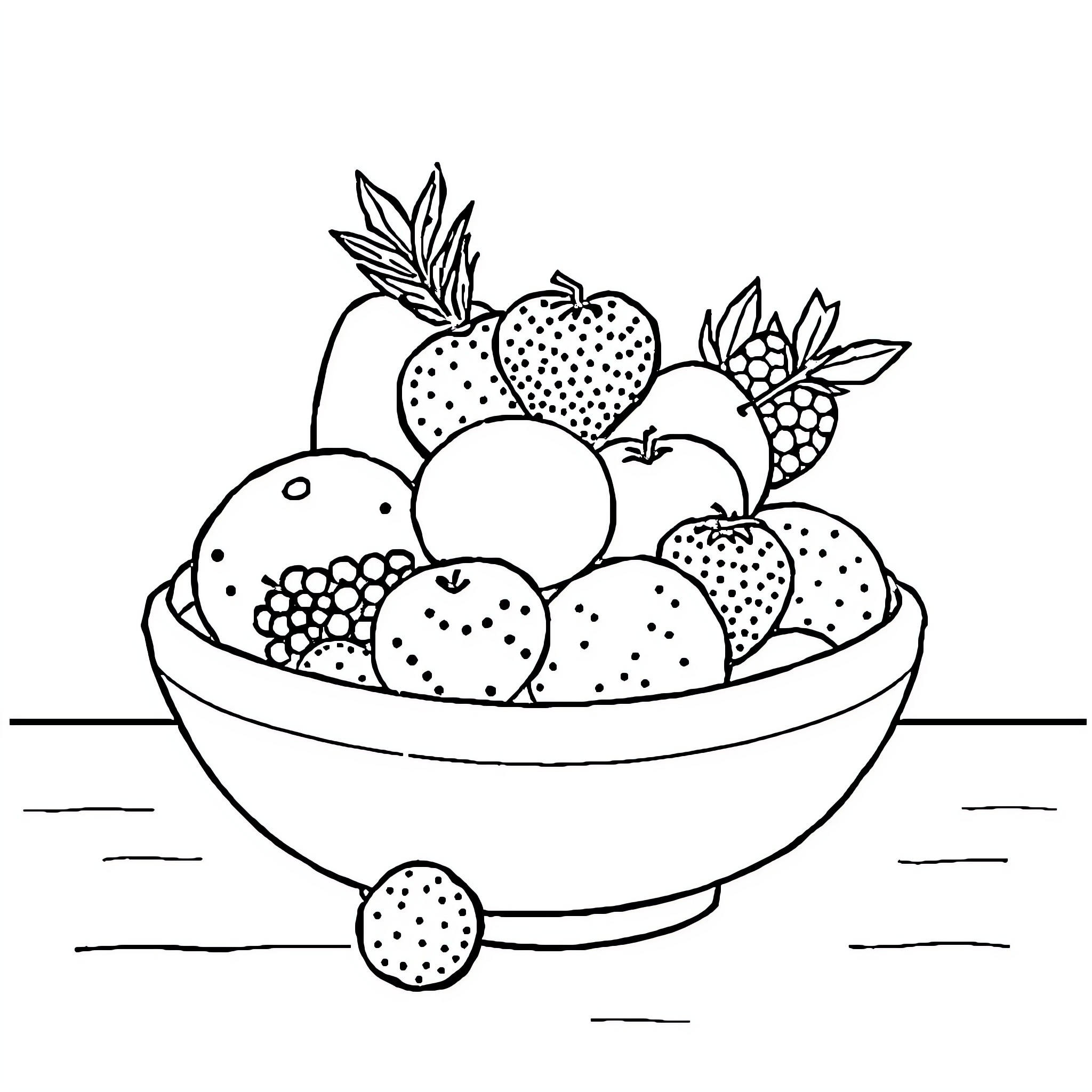 Best Fruit Coloring Pages (Free Printable PDF)
