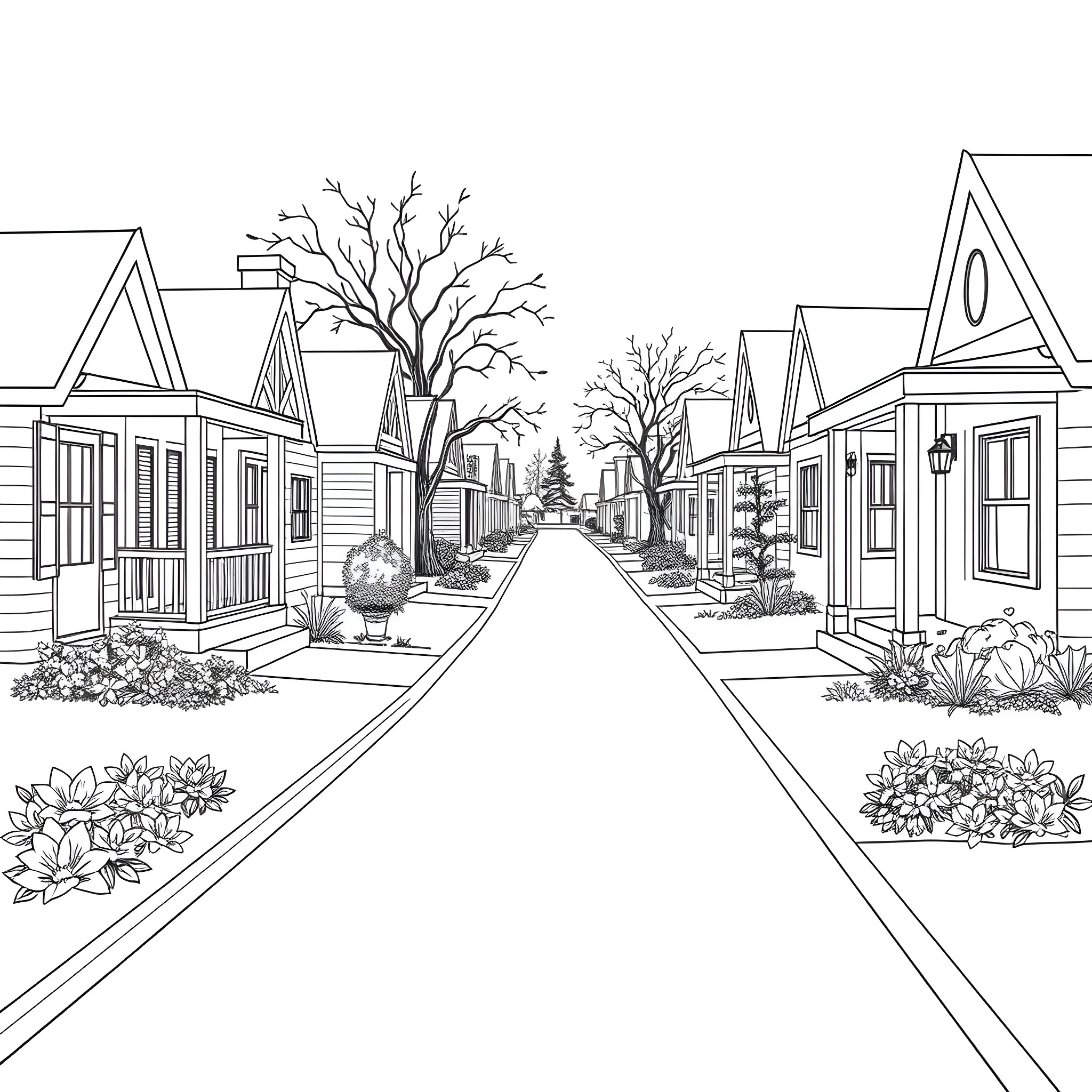 28 Best House Coloring Pages (Free Printable PDFs)
