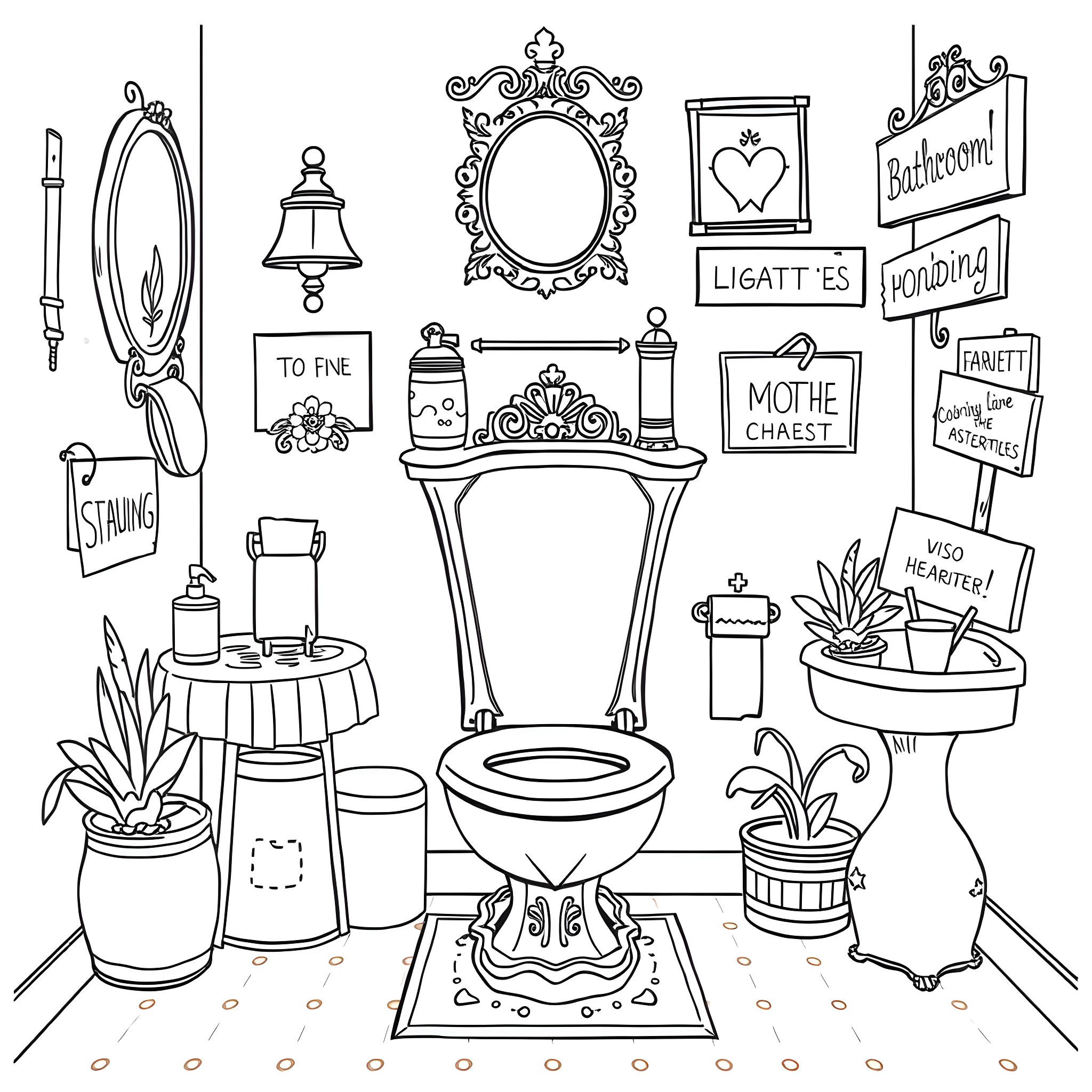 Best Toilet Coloring Pages (Free Printable PDF)