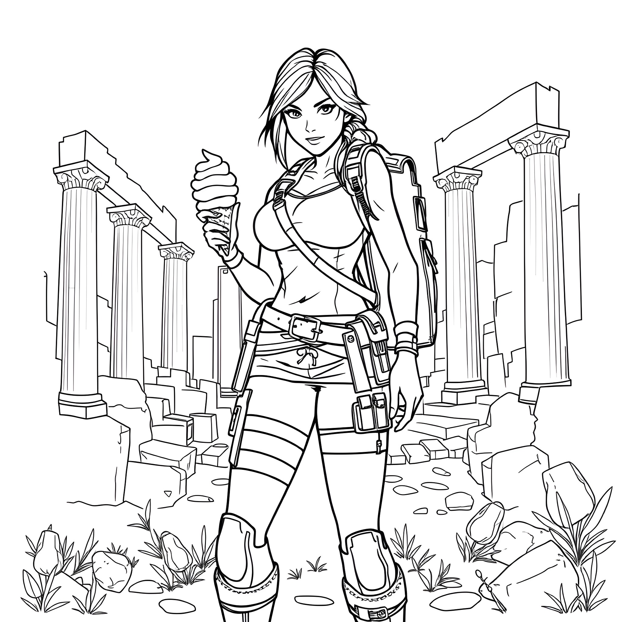 Best Lara Croft Coloring Pages (Free Printable PDF)
