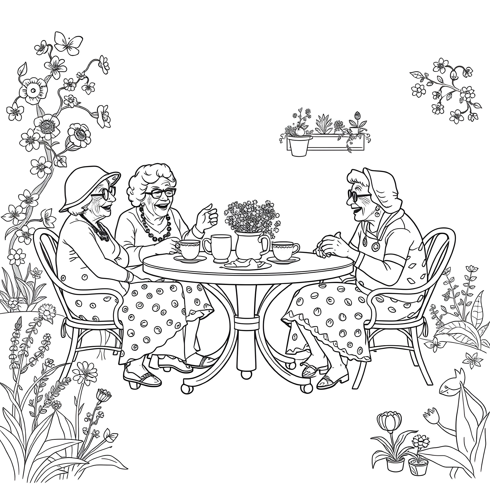 Best Old Lady Coloring Pages (Free Printable PDF)