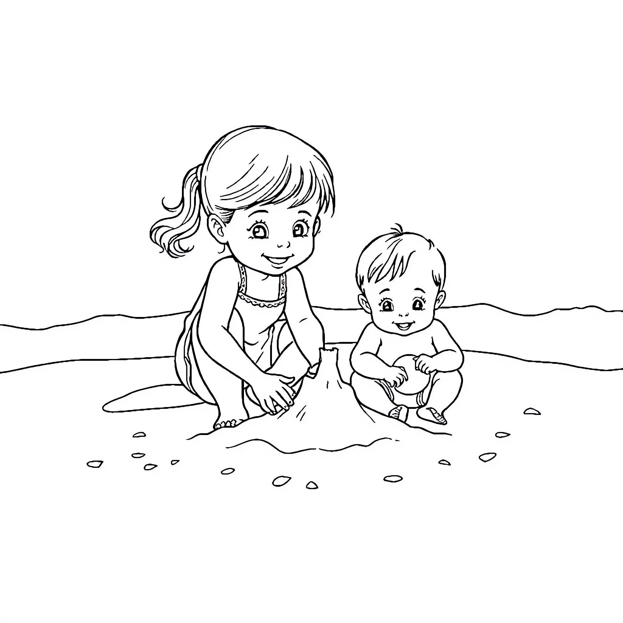 Best Sister Coloring Pages (Free Printable PDF)