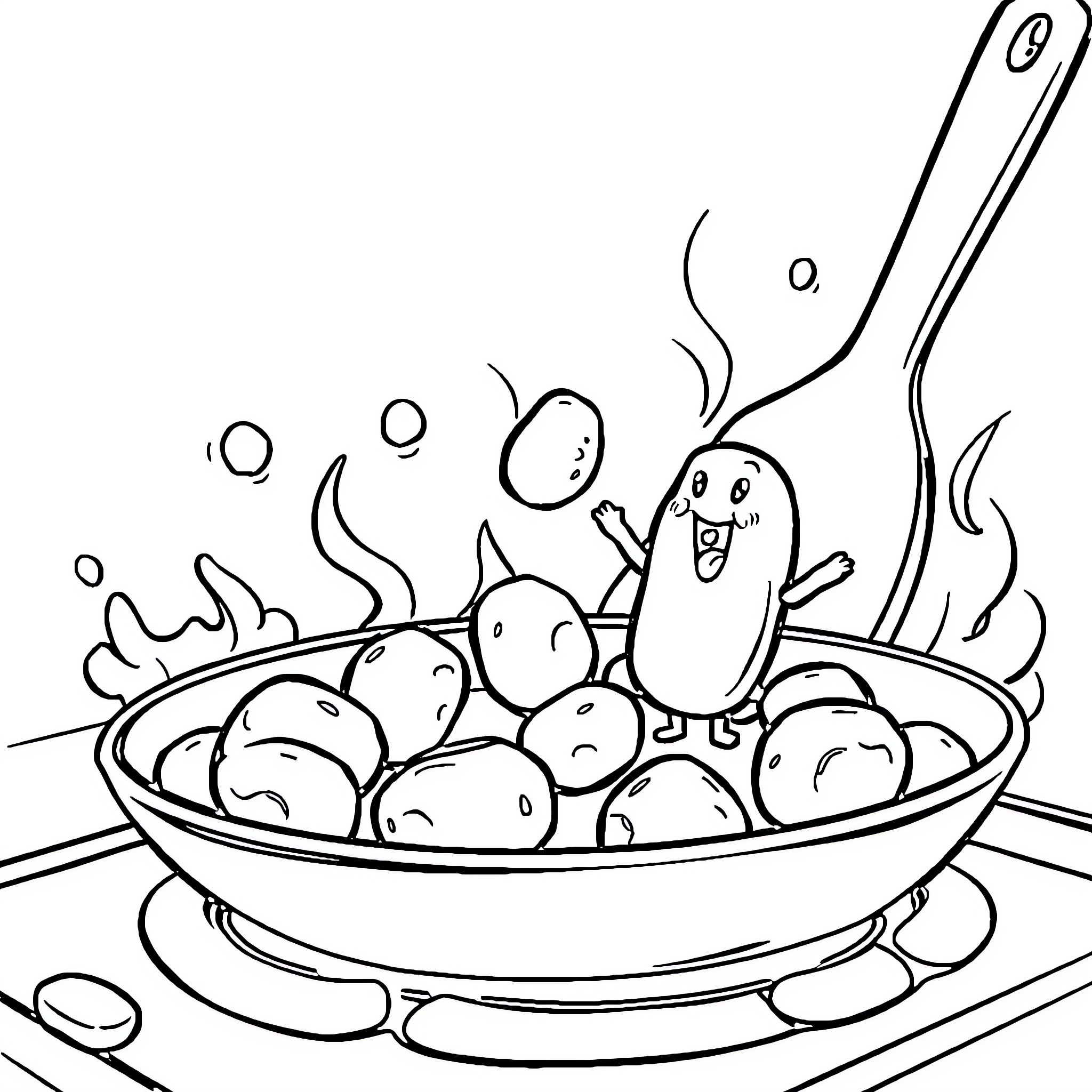 Best Potato Coloring Pages (Free Printable PDF)