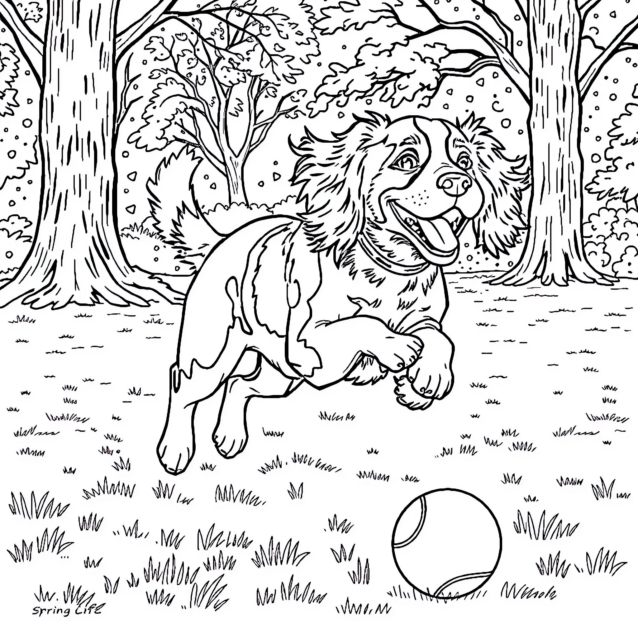 Best Springer Spaniel Coloring Pages (Free Printable PDF)