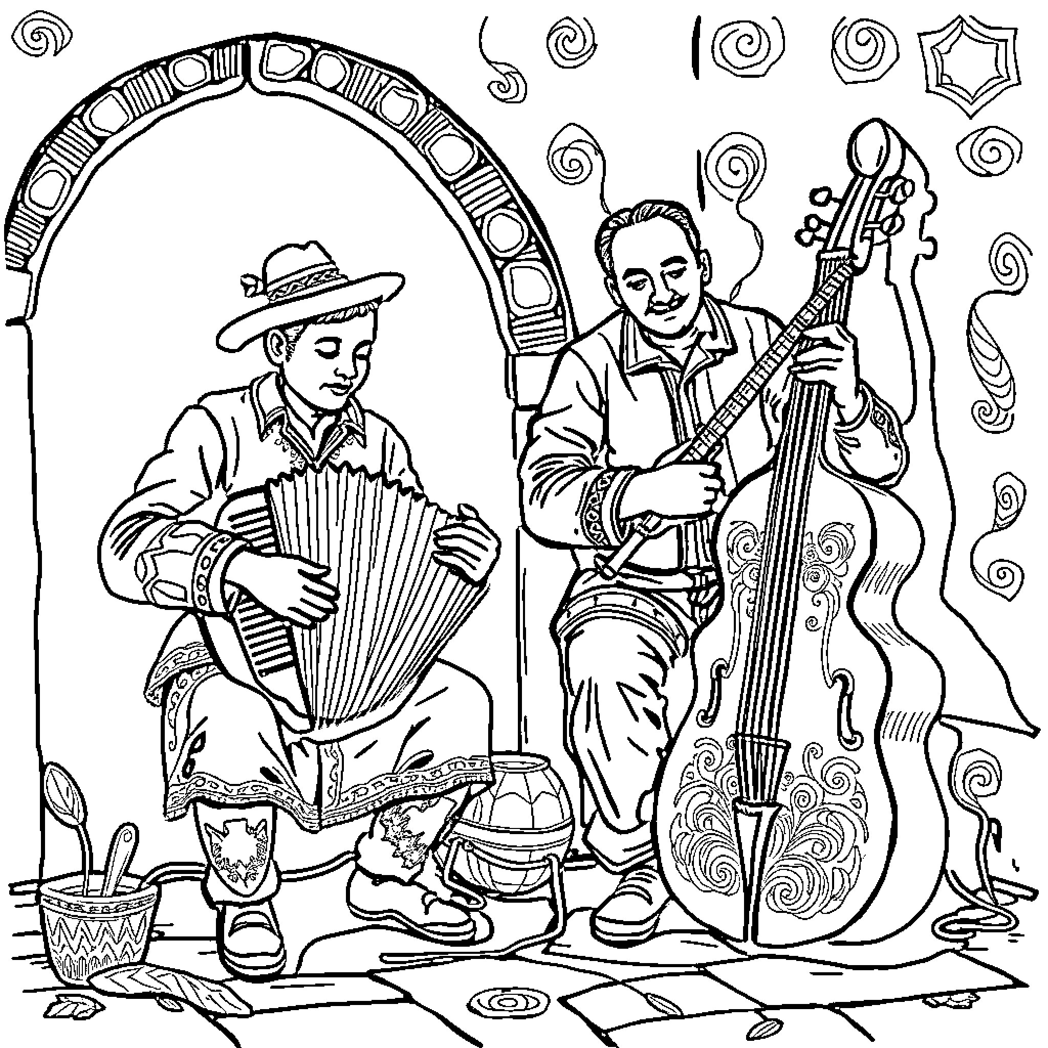 Best Traditional Instruments Coloring Pages (Free Printable PDF)