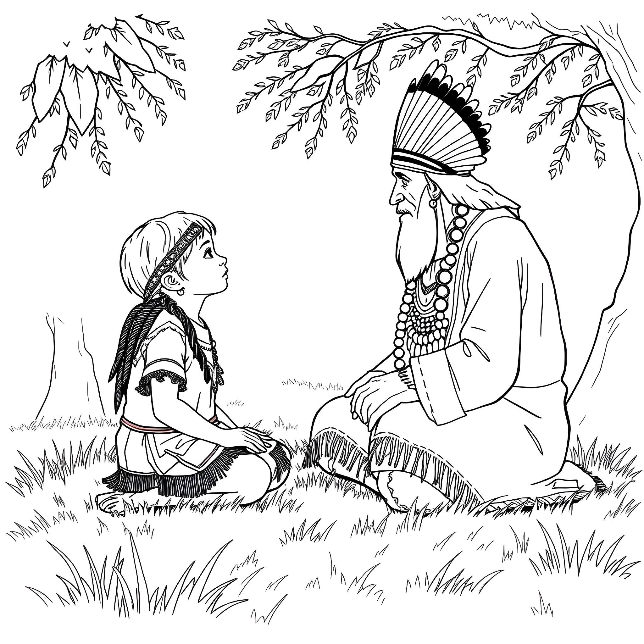 6 Best Cherokee Child Coloring Pages (Free Printable PDFs)