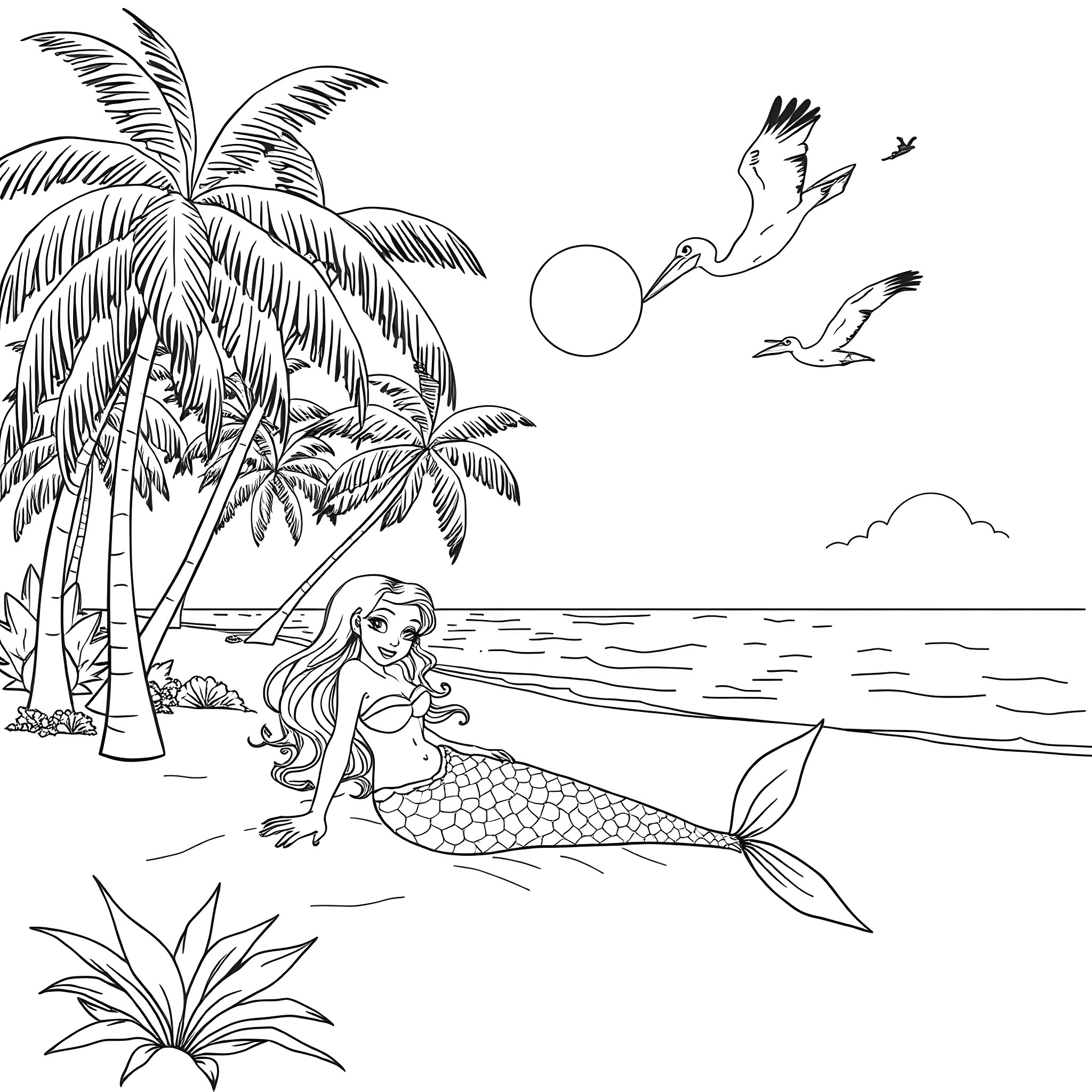 1079 Best Mermaid Coloring Pages (Free Printable PDFs)