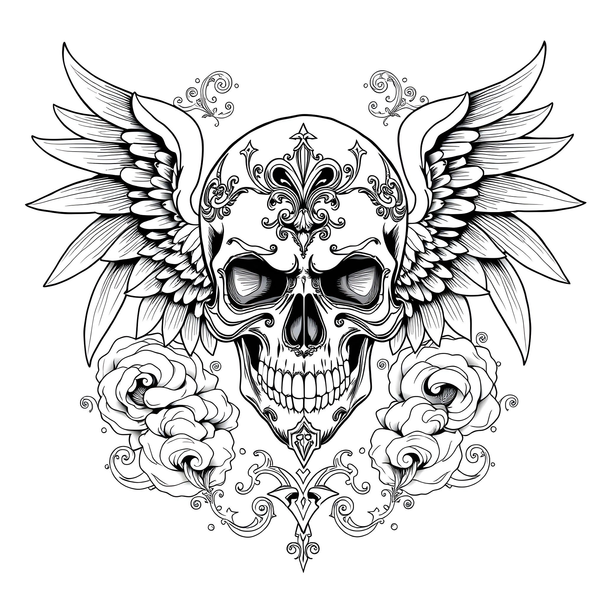 Best Skull Coloring Pages (Free Printable PDF)