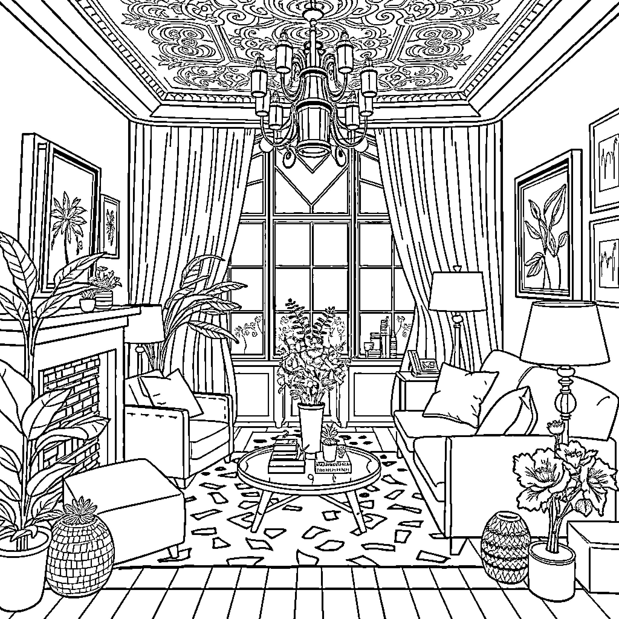 Best Interior Designer Coloring Pages (Free Printable PDF)