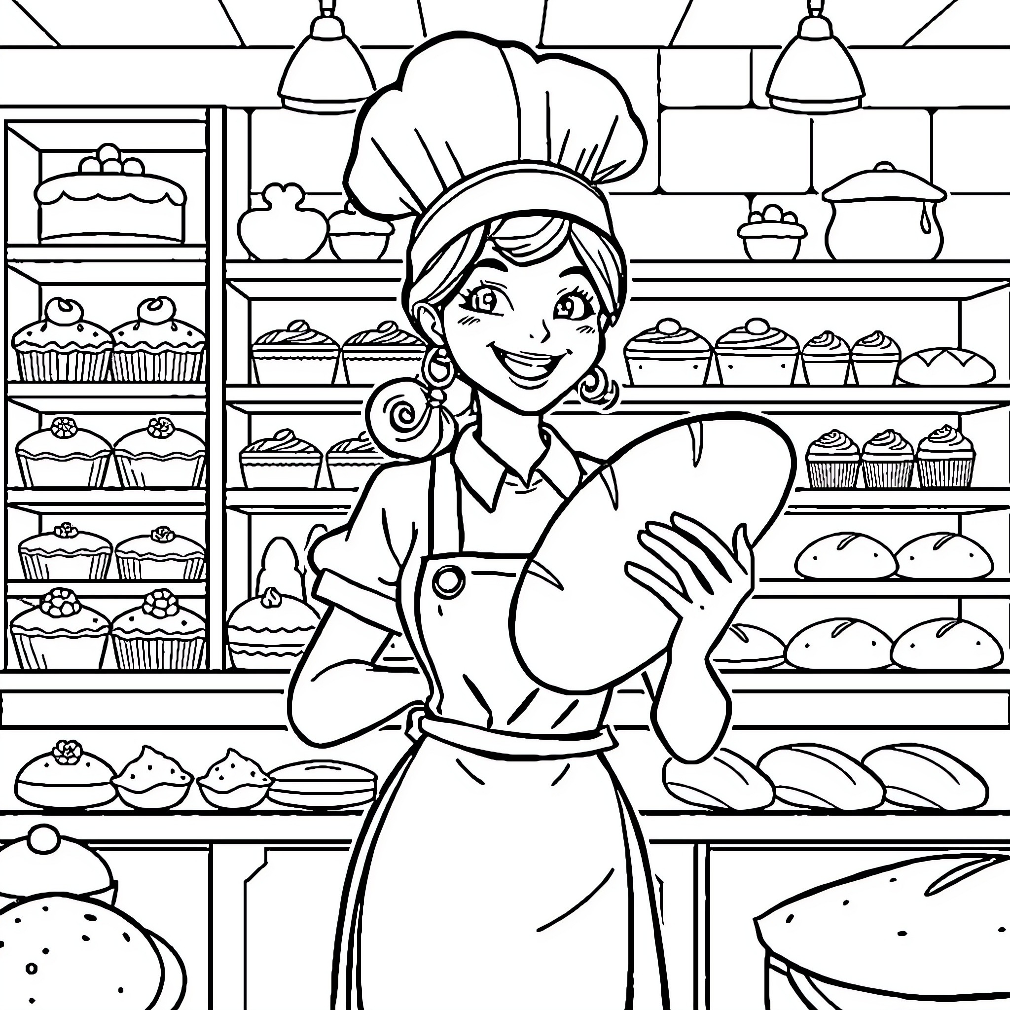 15 Best Baker Coloring Pages (Free Printable PDFs)