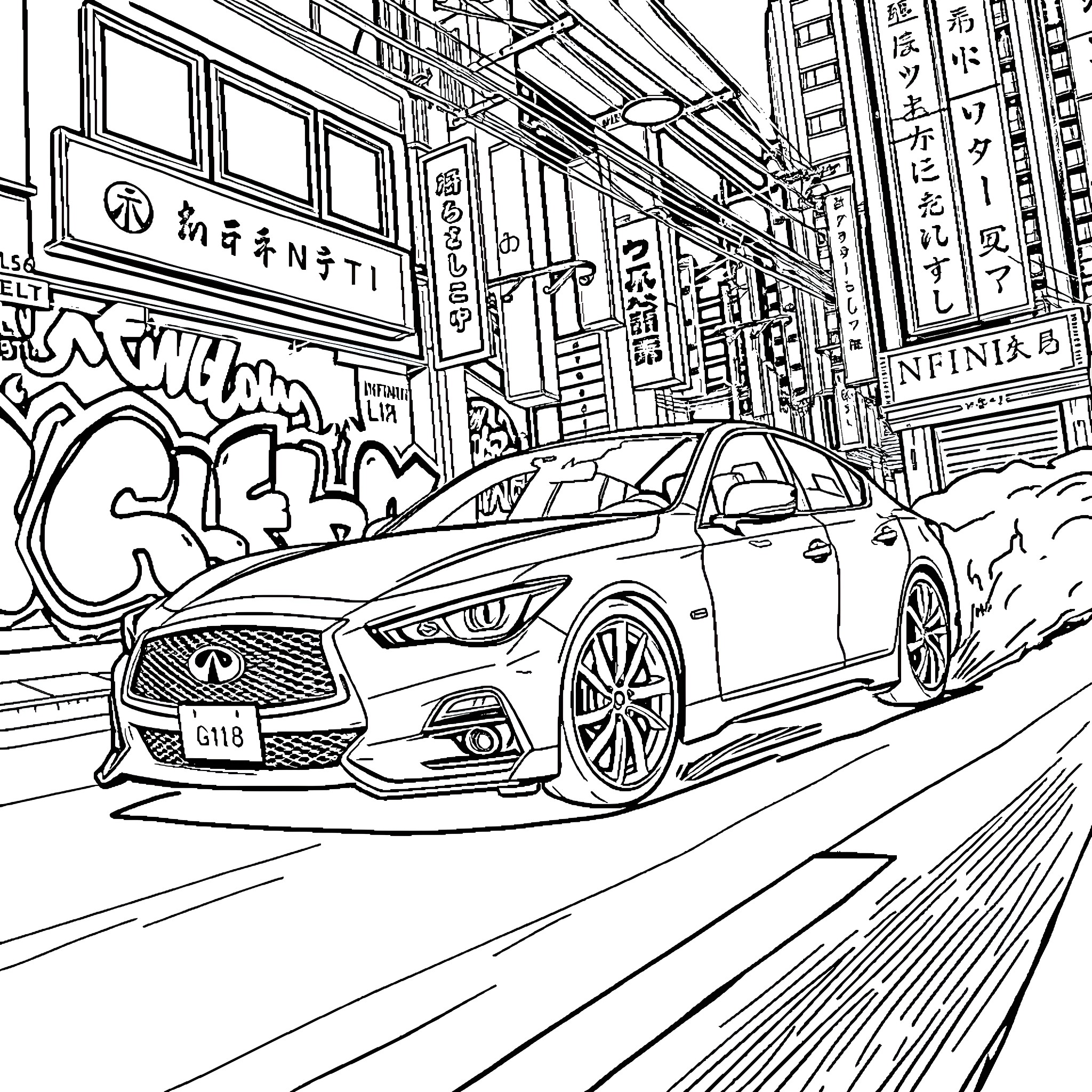 Best Infiniti Coloring Pages (Free Printable PDF)