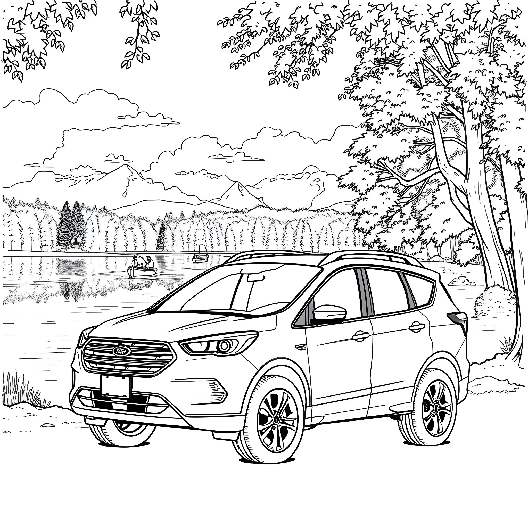 19 Best Ford Escape Coloring Pages (Free Printable PDFs)
