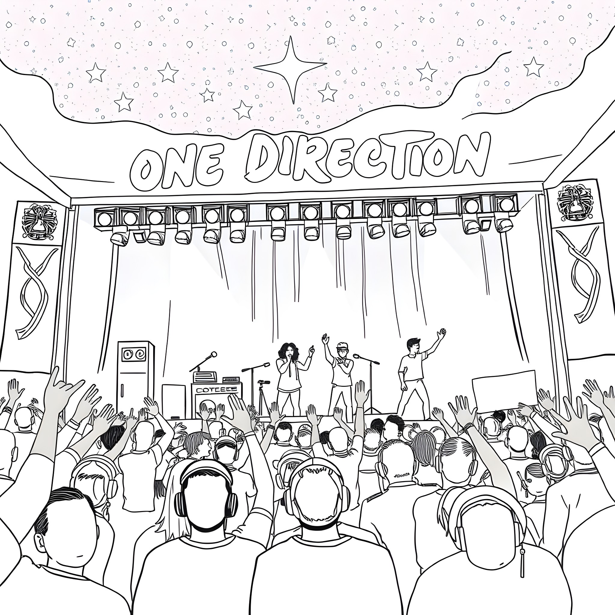 Best One Direction Coloring Pages (Free Printable PDF)