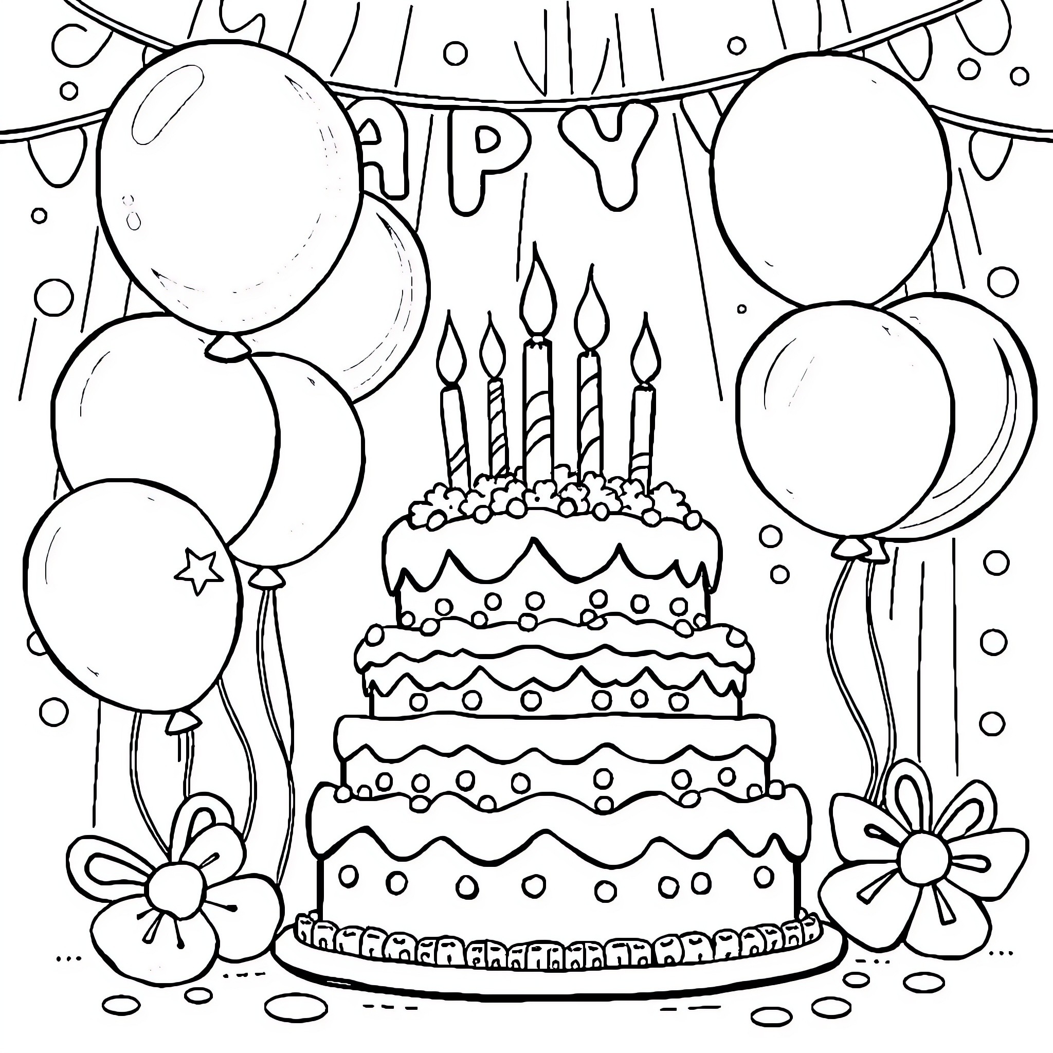 7 Best Birthday Party Coloring Pages (Free Printable PDFs)