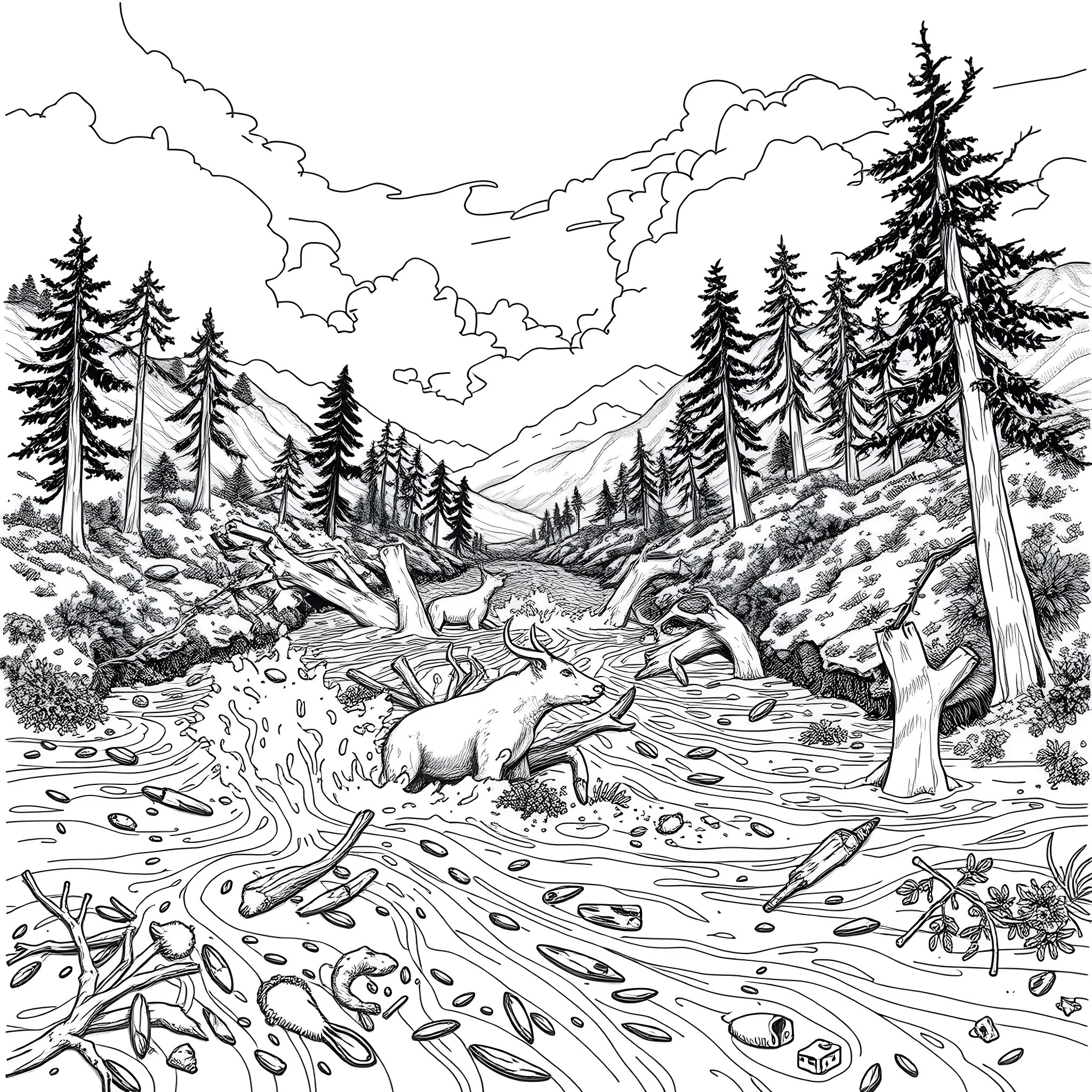 Best Flood Coloring Pages (Free Printable PDF)