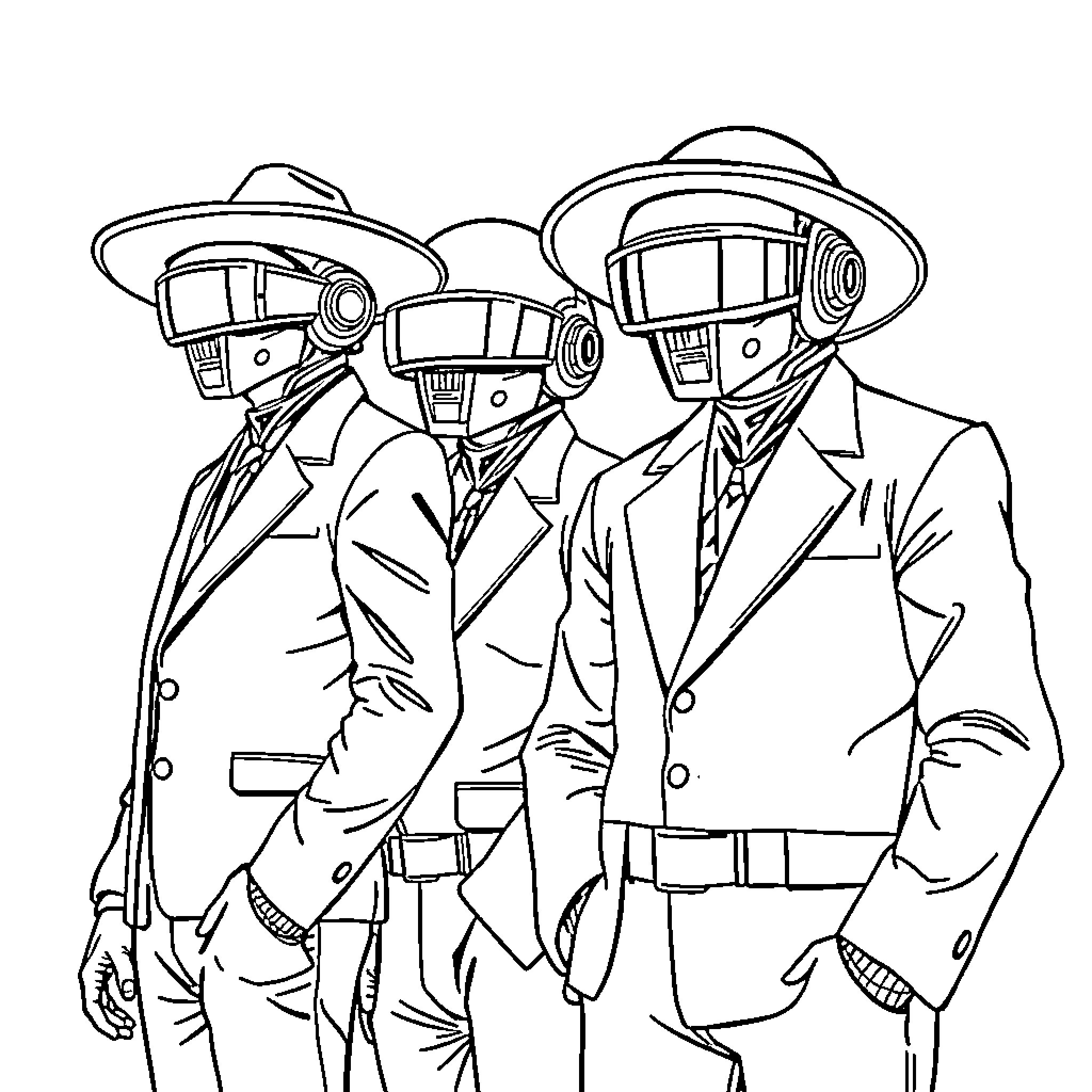 Best Daft Punk Coloring Pages (Free Printable PDF)
