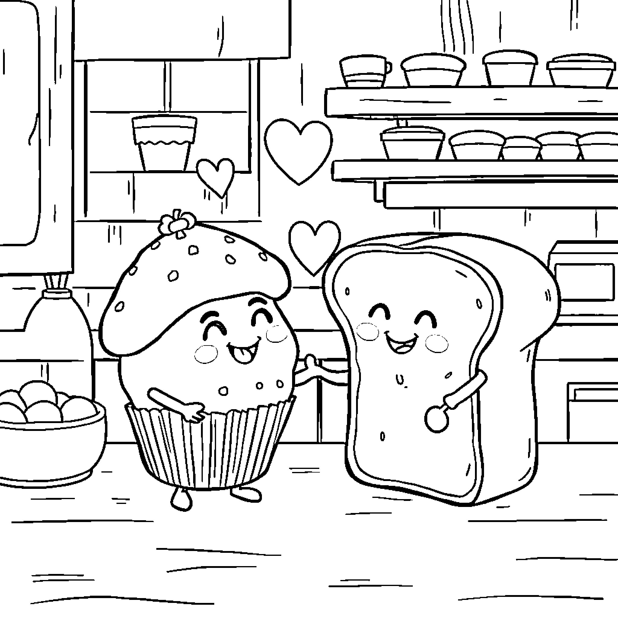 Best Muffin Coloring Pages (Free Printable PDF)