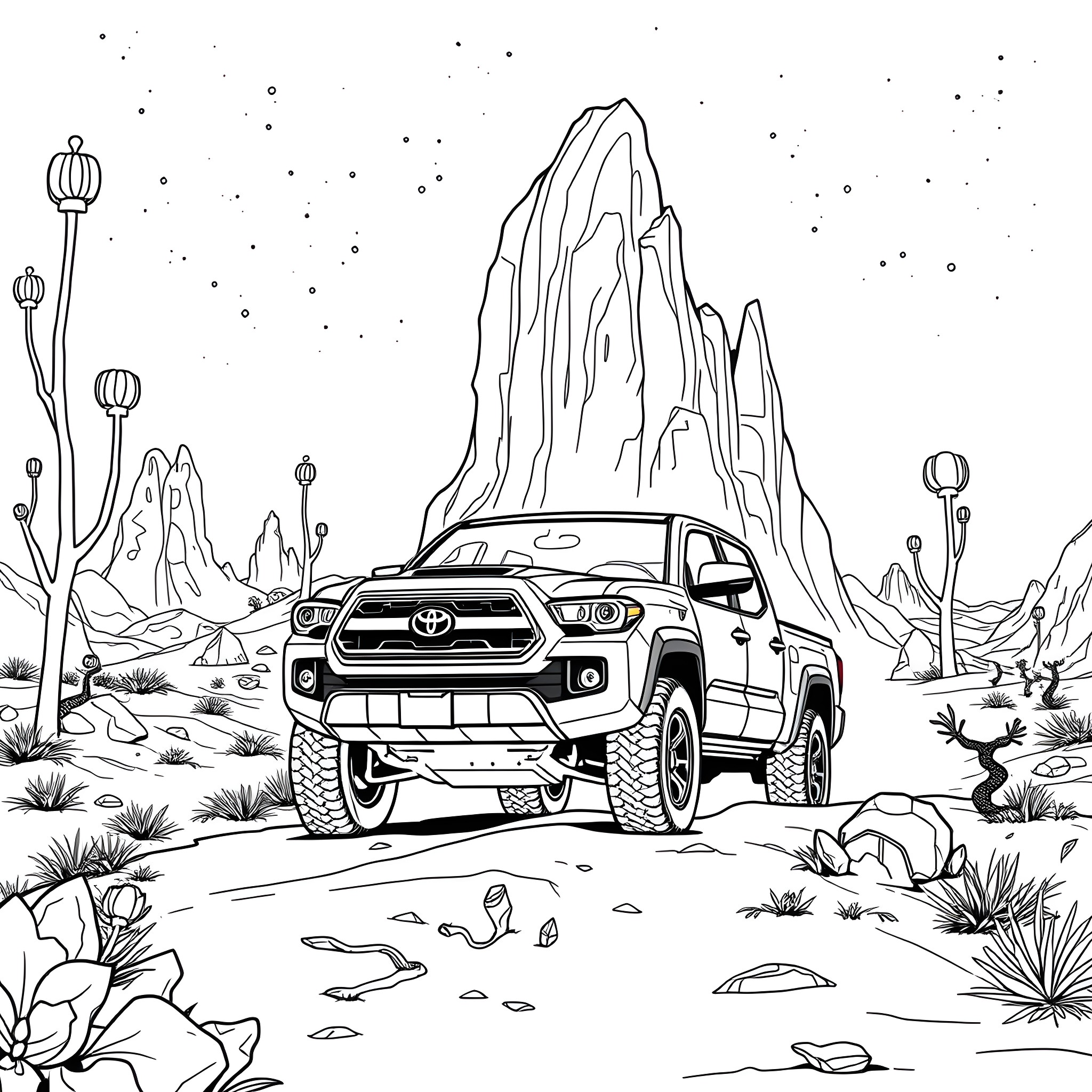 1 Best Toyota Tacoma Coloring Pages (Free Printable PDFs)