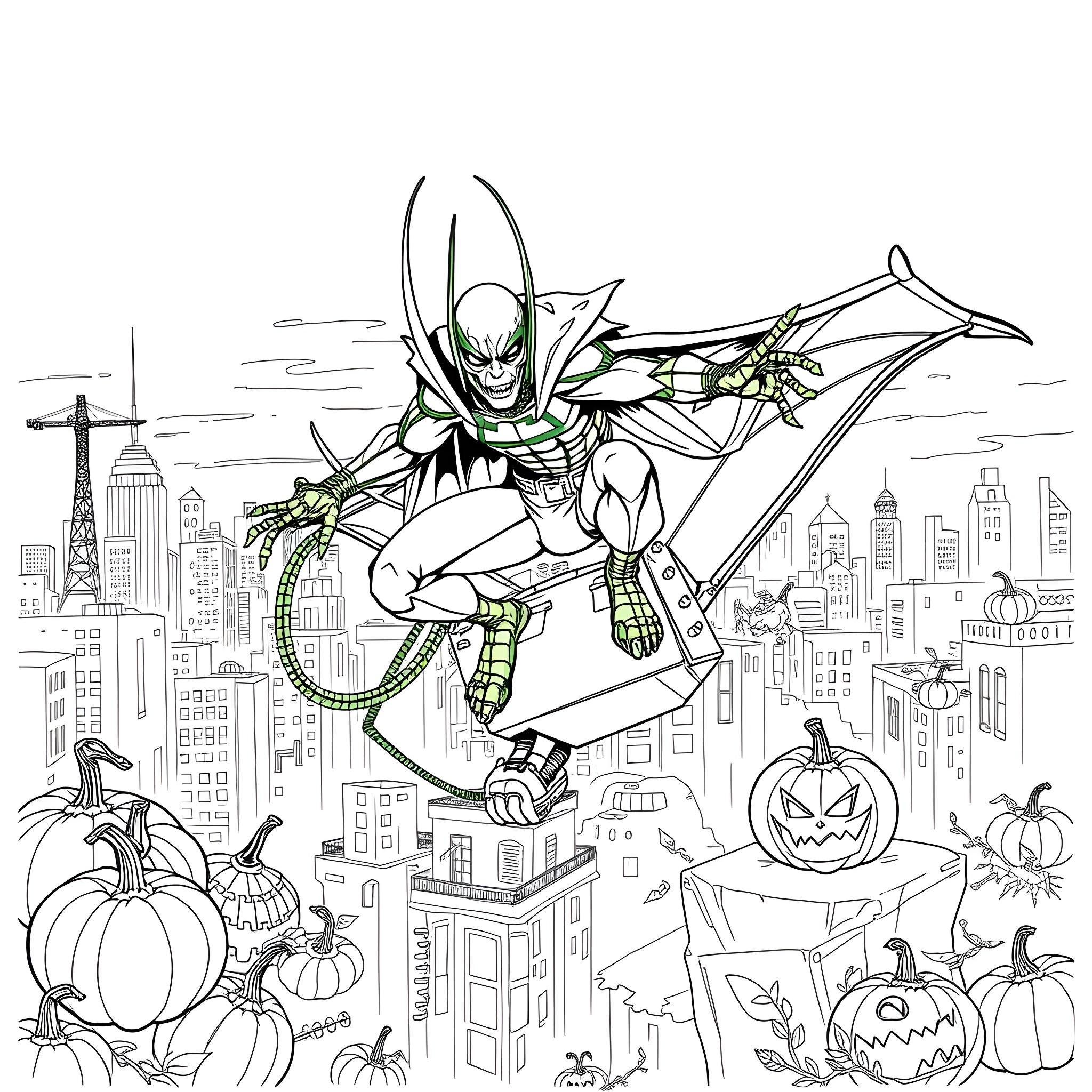 3 Best Green Goblin Coloring Pages (Free Printable PDFs)