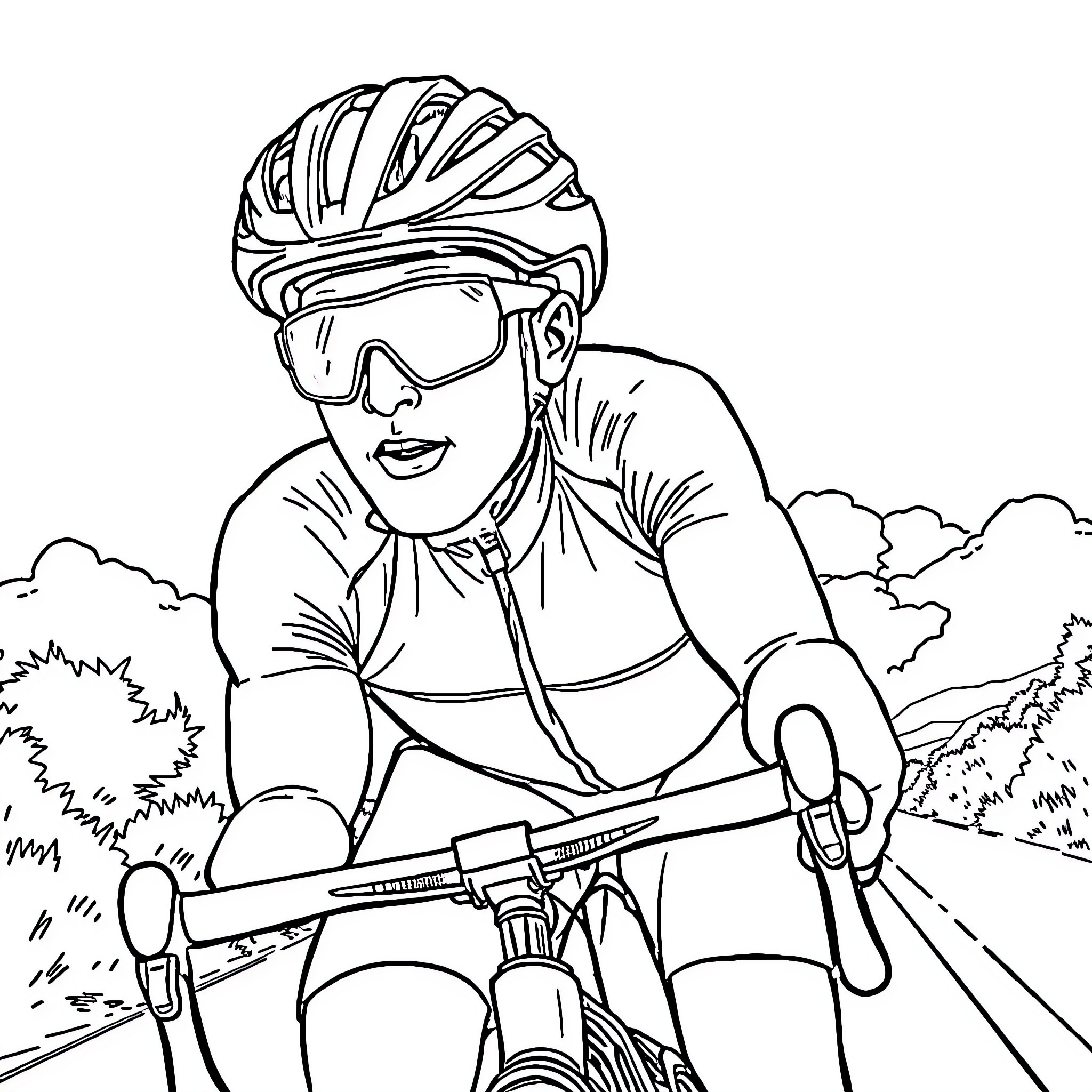 Best Cyclist Coloring Pages (Free Printable PDF)