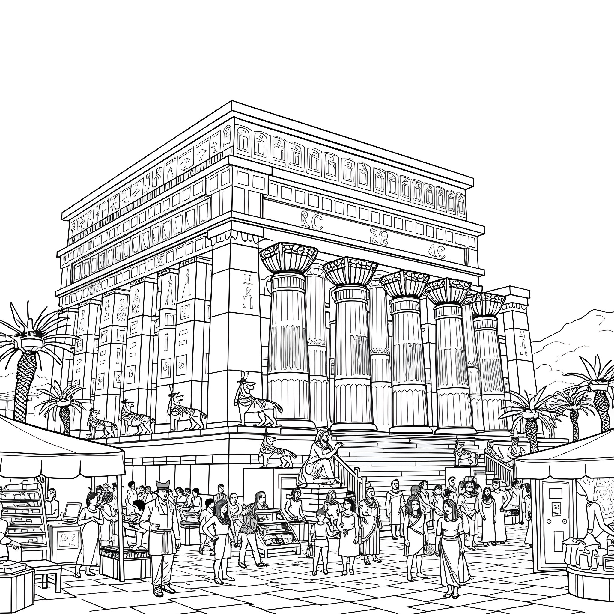 Best Temple Coloring Pages (Free Printable PDF)