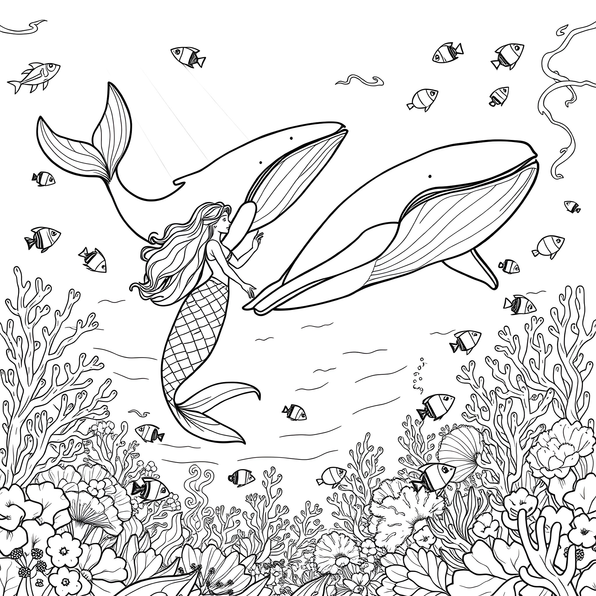 198 Best Mermaid Coloring Pages (Free Printable PDFs)