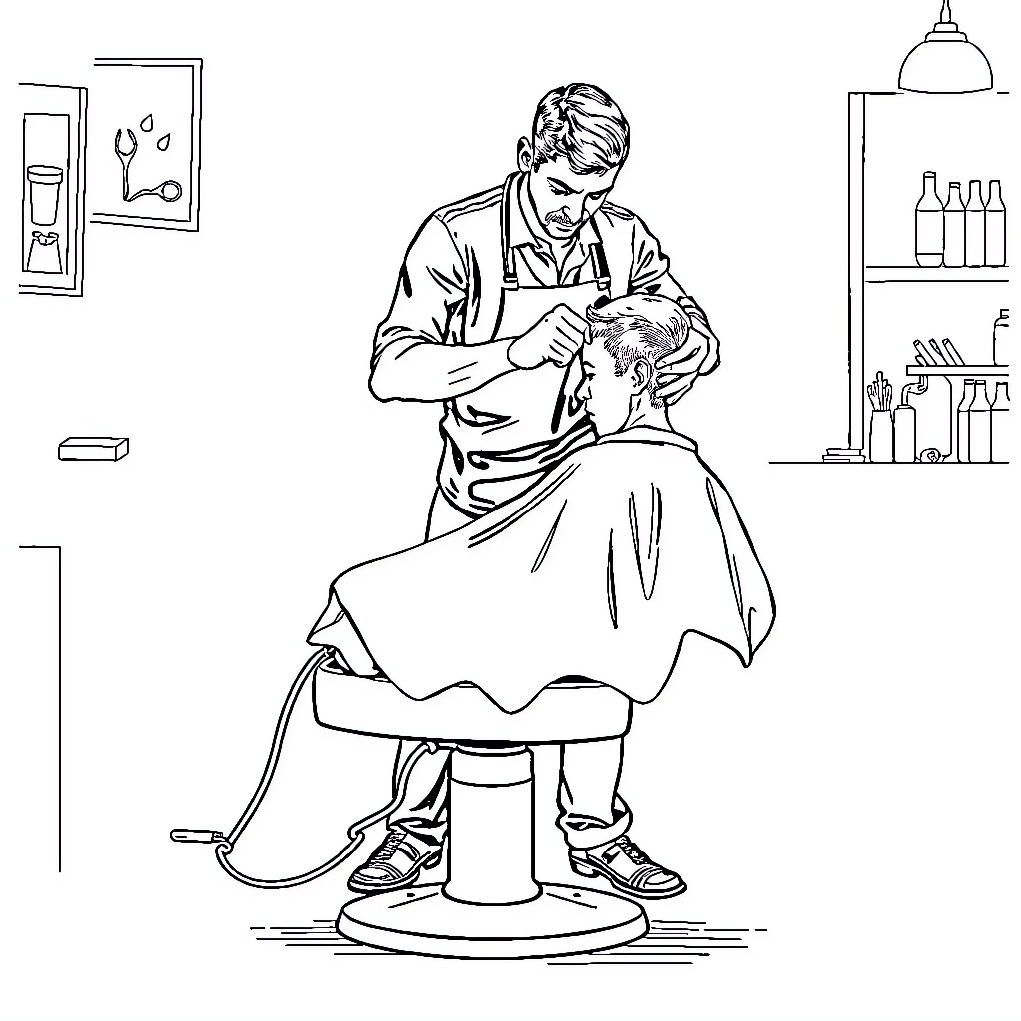Best Barber Coloring Pages (Free Printable PDF)